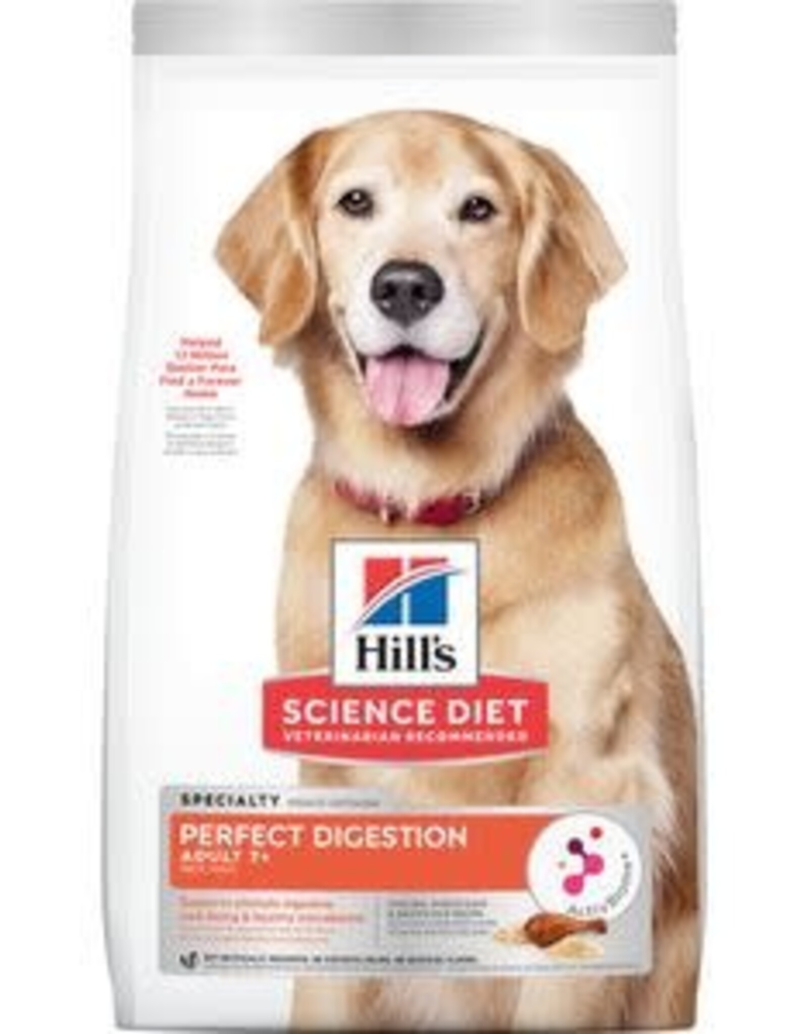SCIENCE DIET HILL'S SCIENCE DIET DOG ADULT 7+ PERFECT DIGESTION CHICKEN ...