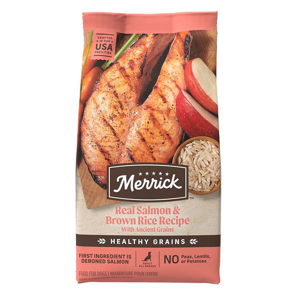 Merrick MERRICK DOG HEALTHY GRAINS SALMON & BROWN RICE 25 lbs ...