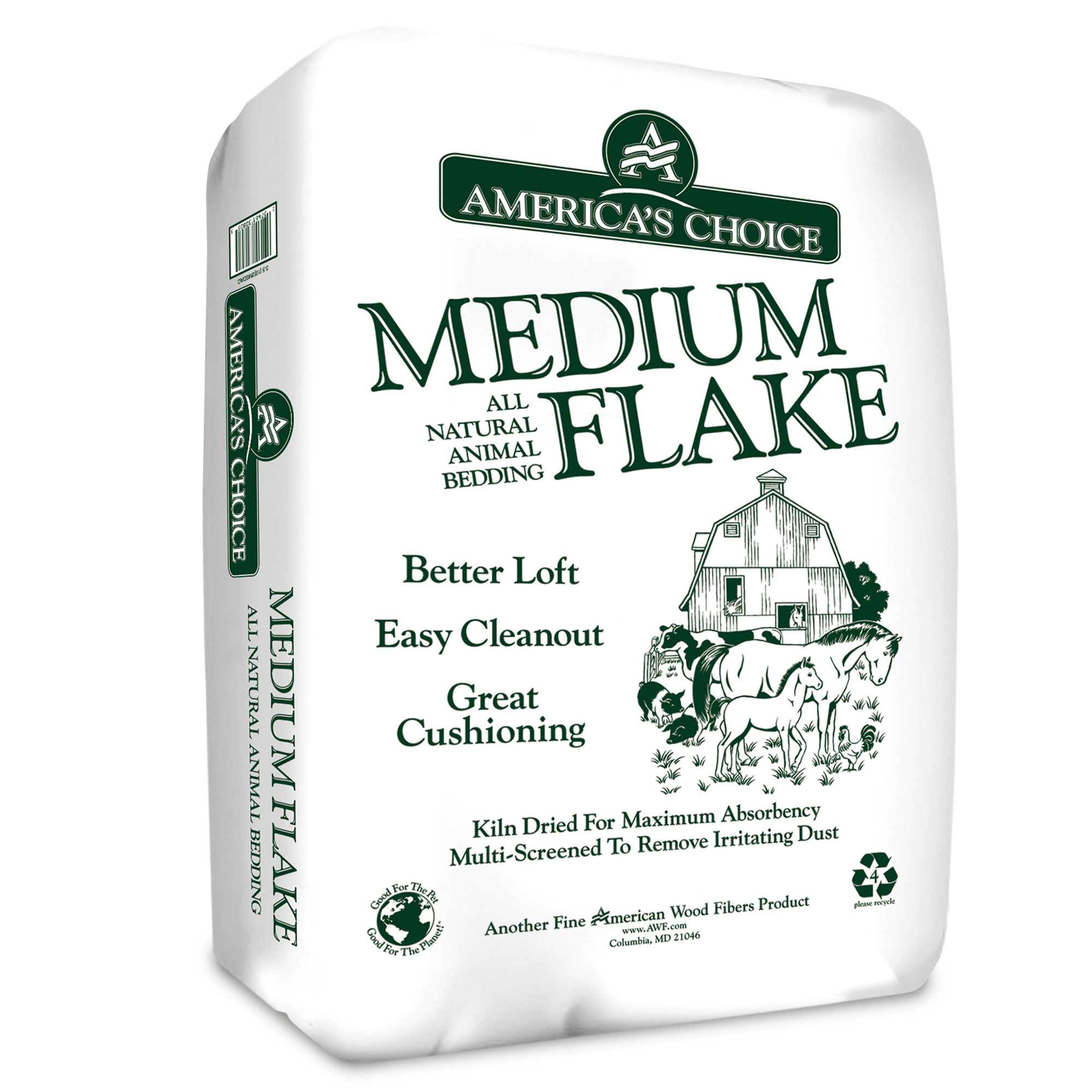 AMERICAN WOOD FIBER CO America's Choice Medium Flake Pine Shavings 8 cu ...
