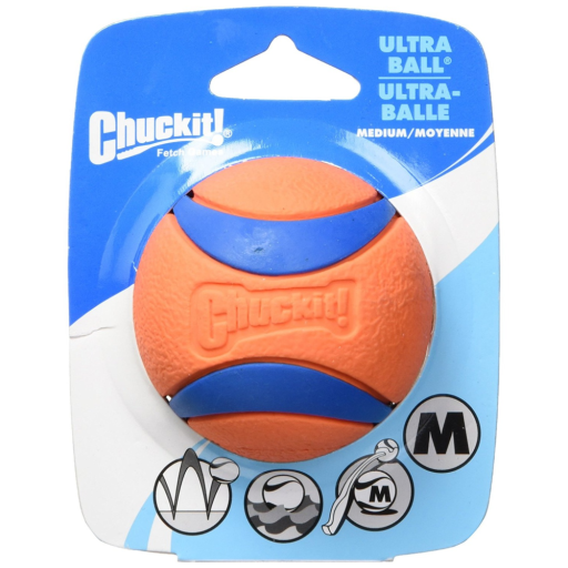 Petmate Chuckit! Ultra Ball Rubber Fetch Dog Toy Medium 2.5 for Dogs 20 ...