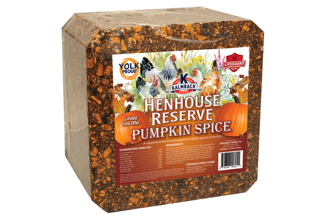 KALMBACH KALMBACH HENHOUSE RESERVE PUMPKIN SPICE BLOCK 20 lbs ...