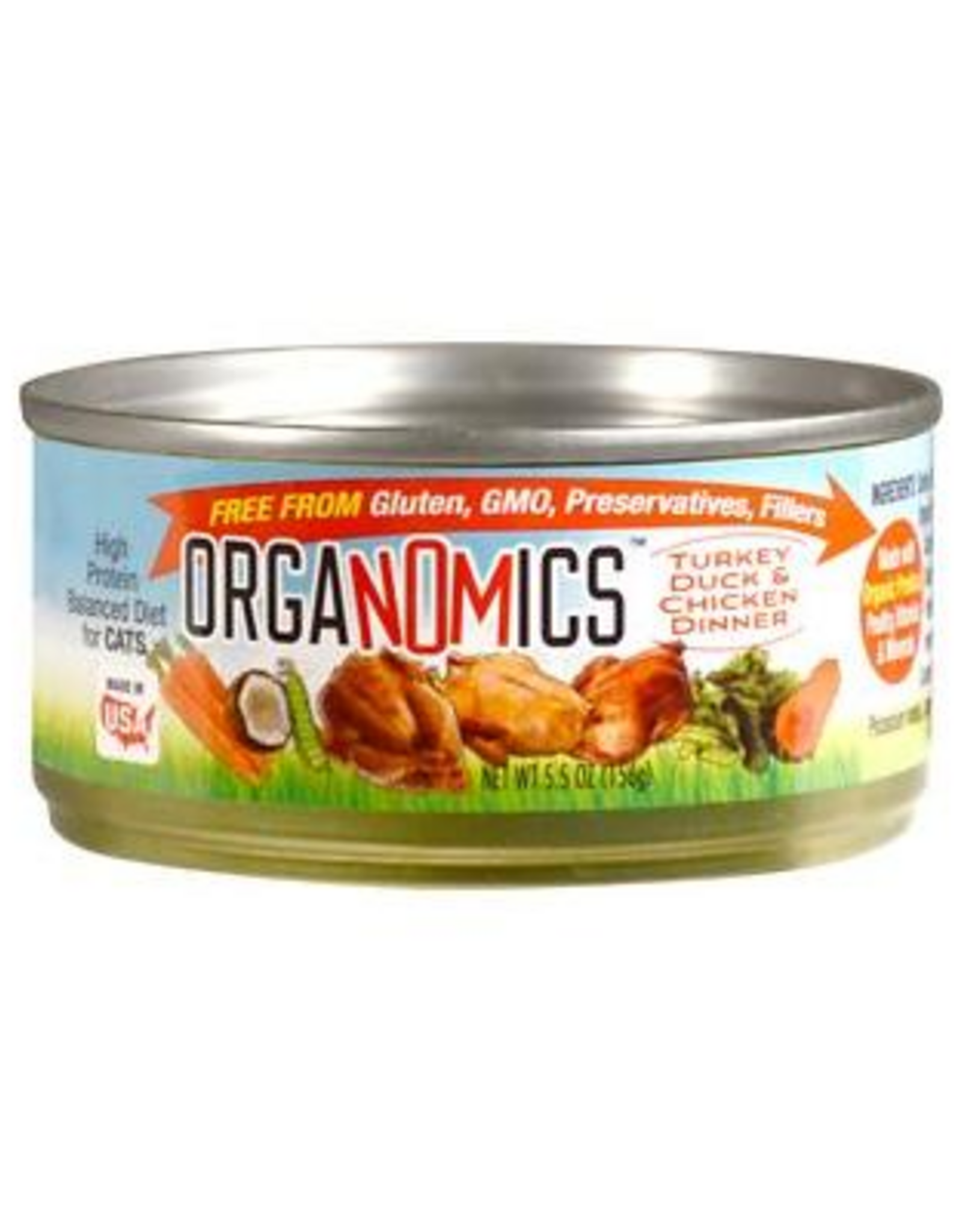 Evanger's Evanger's Cat Organomics Duck Turkey & Chicken Cans 5.5 oz ...