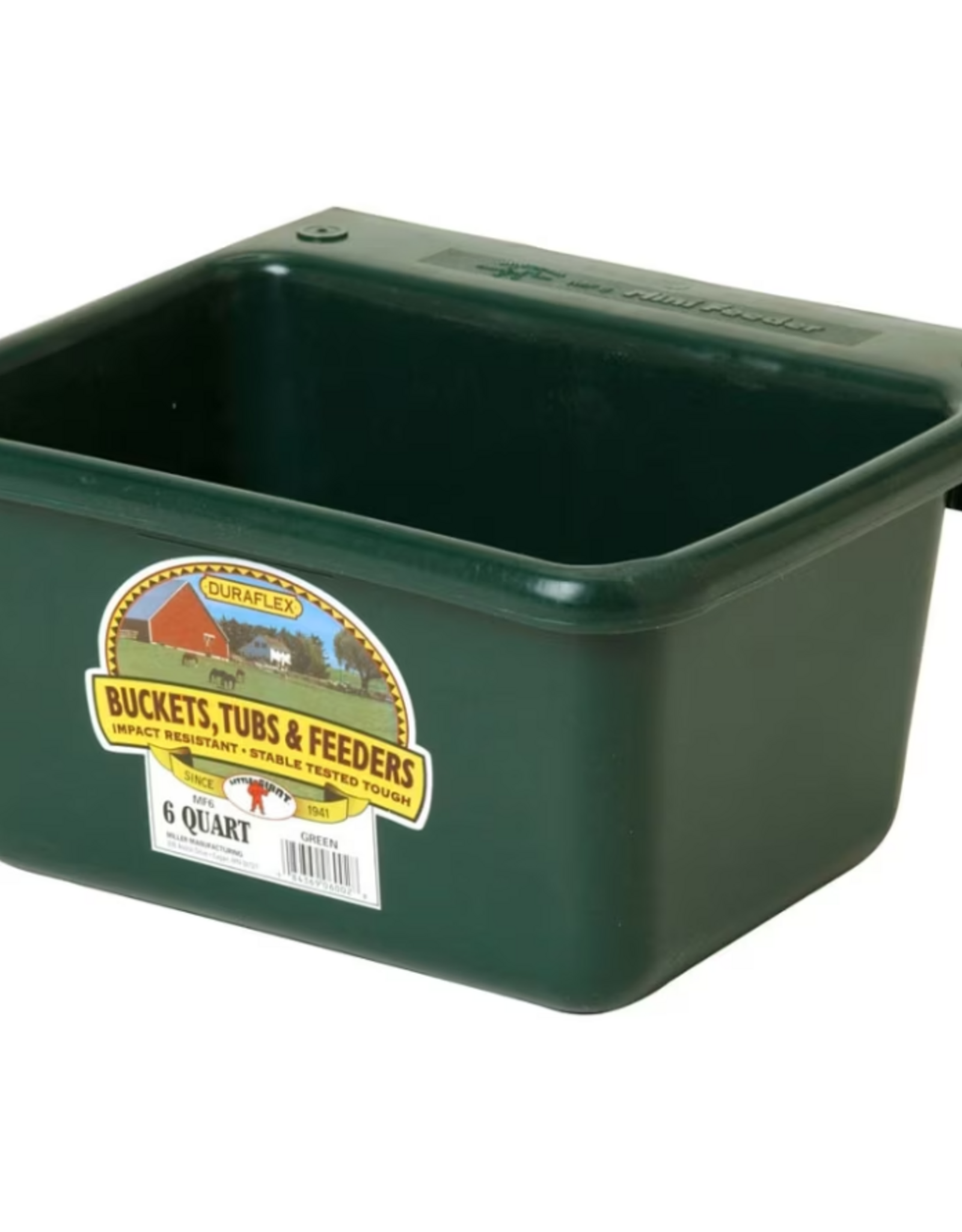 Miller Little Giant Mini Feeder Tough Duraflex Plastic - 6 Quart ...