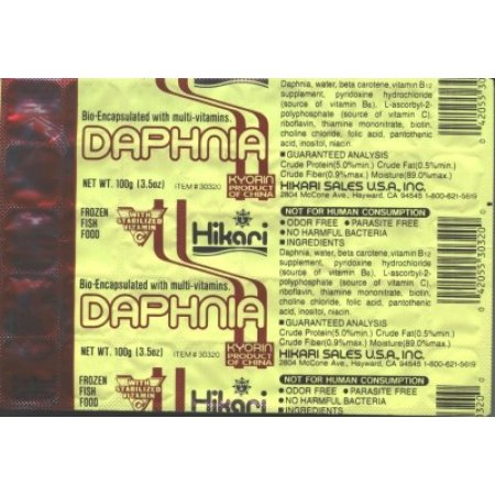 Hikari Hikari Bio-Pure Frozen Daphnia Fish Food, 3.5 Oz, 40 Ct ...