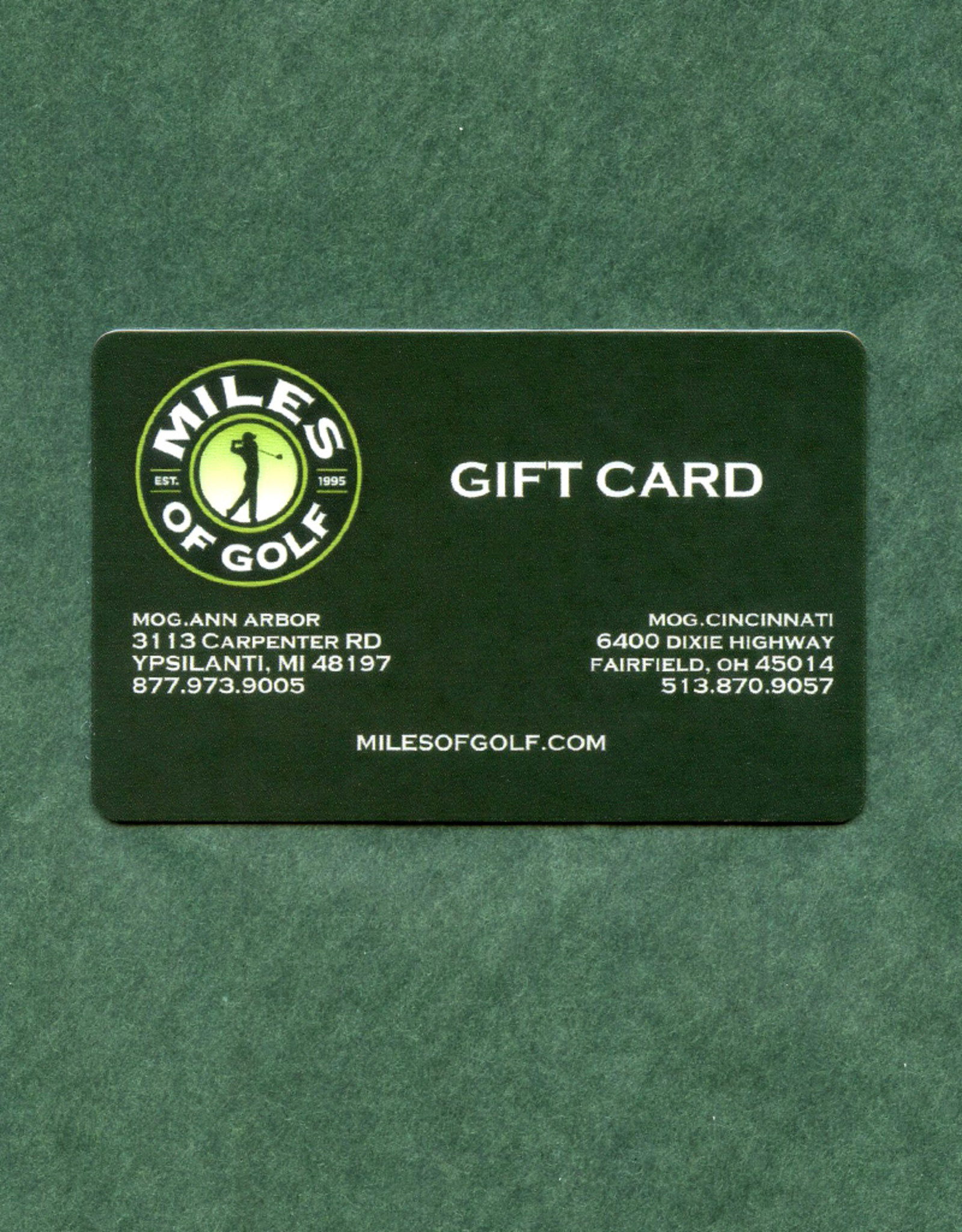 GIFT CARD (Choose Amount) - Miles of Golf