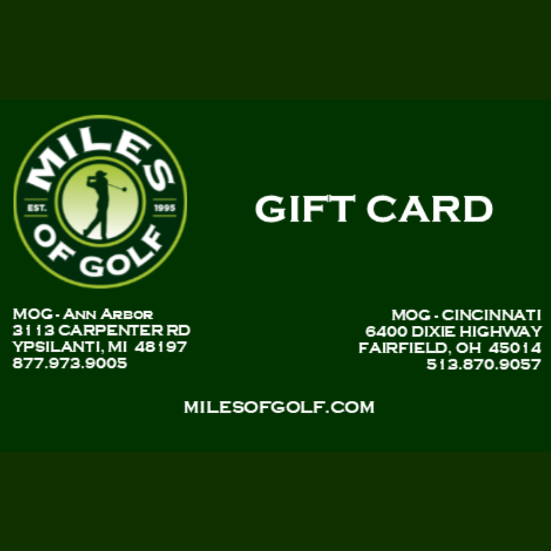 E - GIFT CARD (Choose Amount) - Miles of Golf