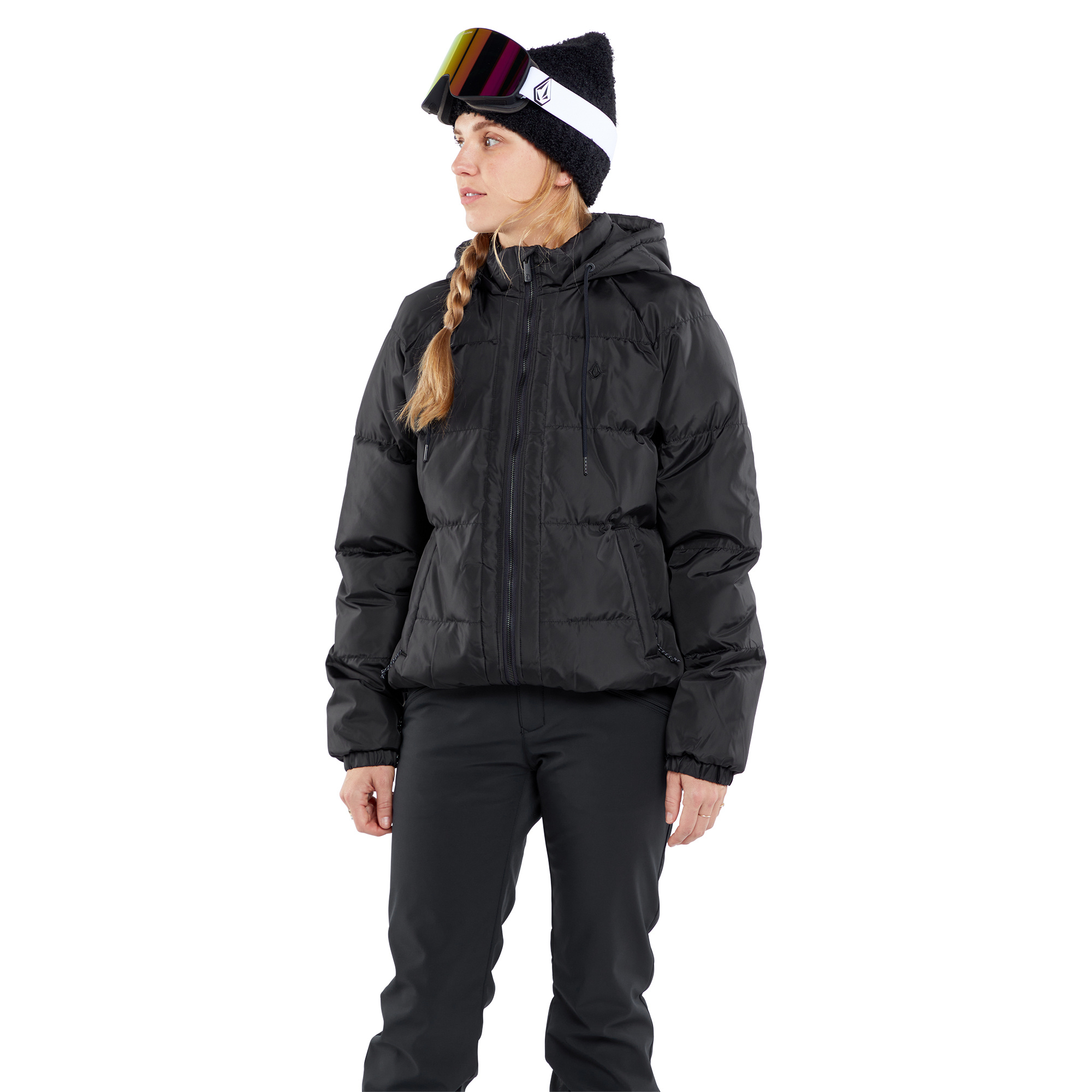 VOLCOM WOMENS ITHAN PUFF JACKET BLACK 2024 - ONE Boardshop