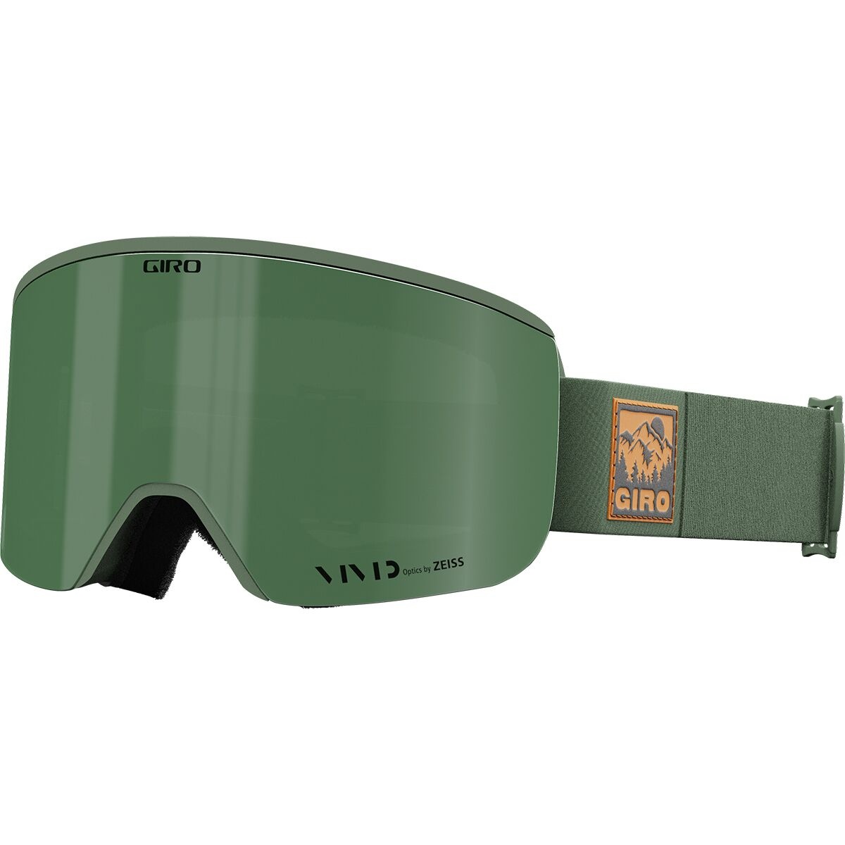 GIRO AXIS GOGGLE HEDGE GREEN VISTA w/ VIVID EMERALD + VIVID INFRARED 2 ...
