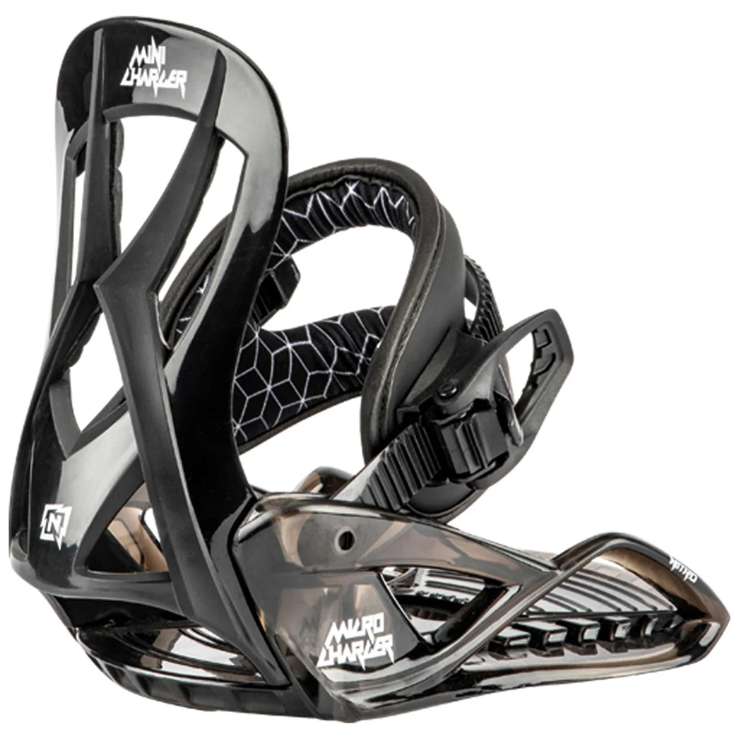 NITRO MICRO CHARGER SNOWBOARD BINDINGS BLACK 2025 - ONE Boardshop
