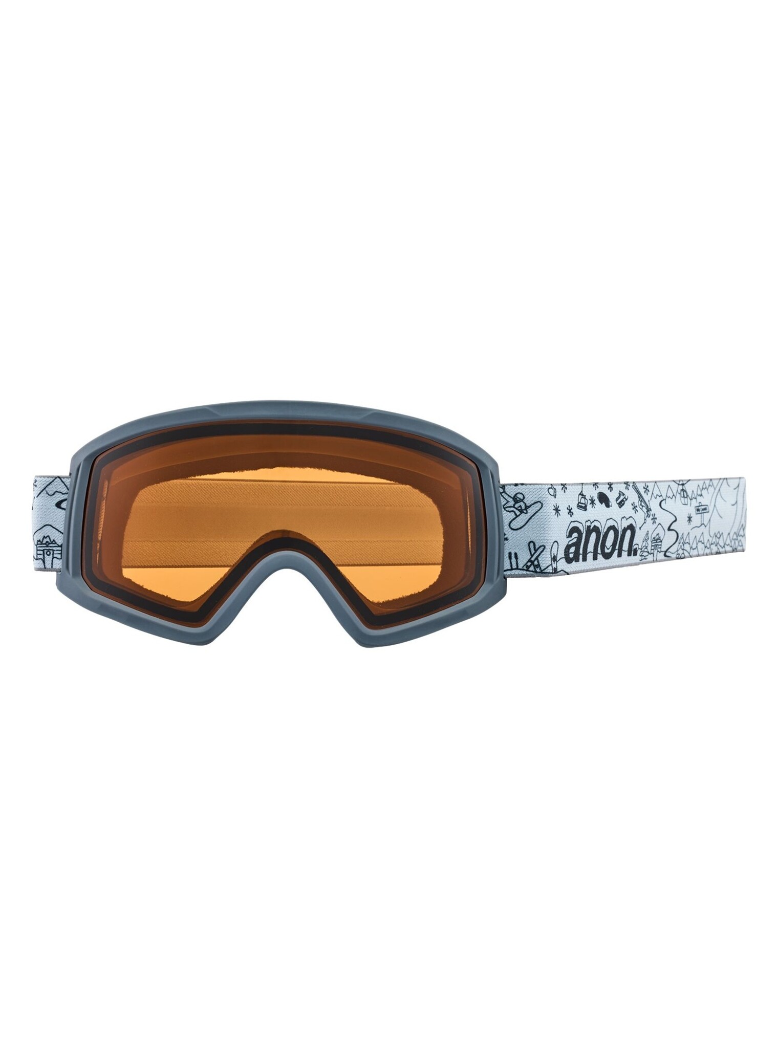 ANON TRACKER 2.0 GOGGLE RESORT DOODLES w/ AMBER 2025 - ONE Boardshop