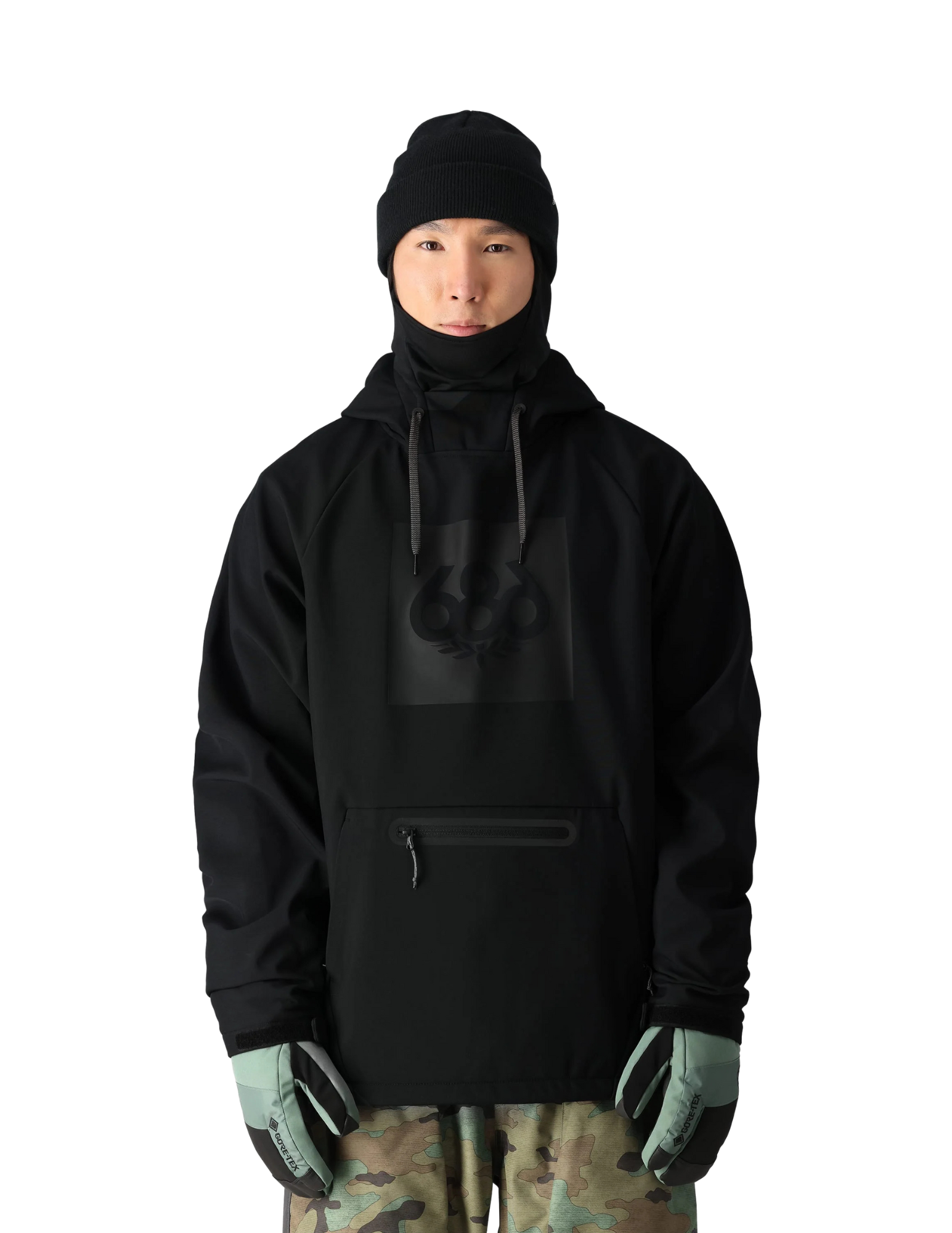 686 WATERPROOF HOODY BLACK 2025 - ONE Boardshop
