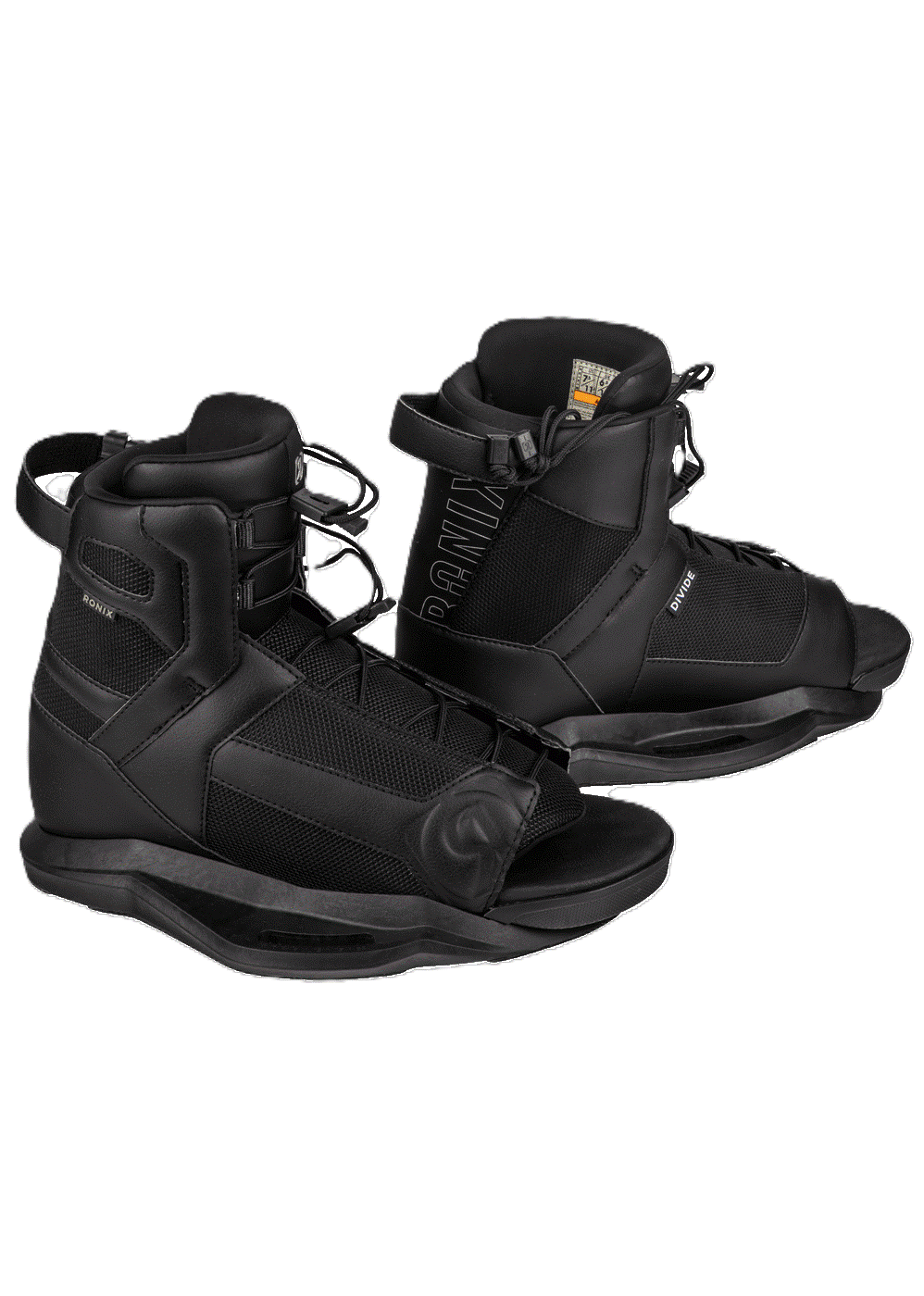 RONIX DIVIDE STAGE 1 WAKEBOARD BOOT BLACK 2025 - ONE Boardshop