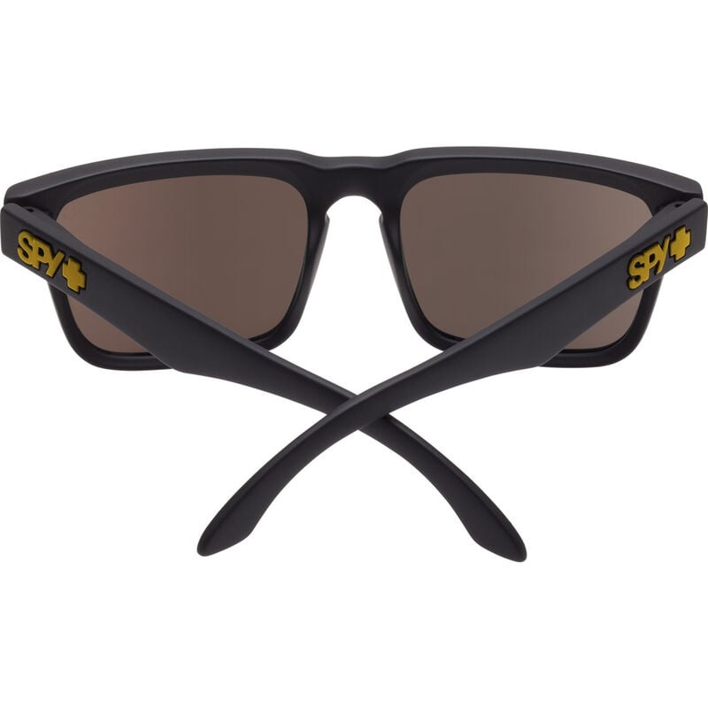 SPY HELM LOW BRIDGE FIT SOFT MATTE BLACK SUNGLASSES w/ HAPPY BRONZE GO ...