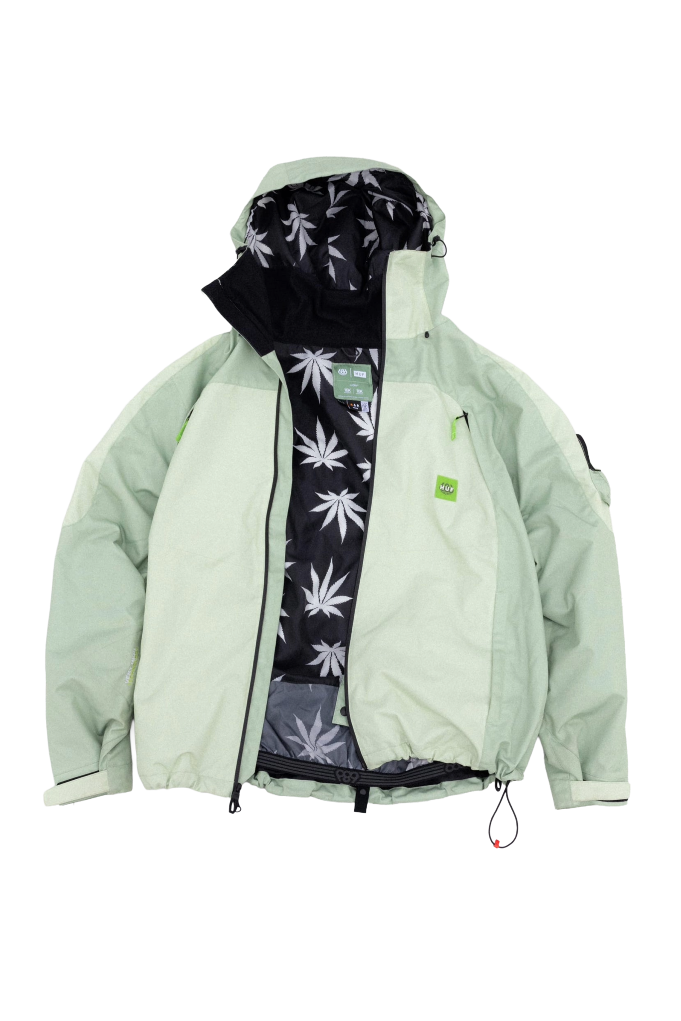686 x HUF DOUBLE H JACKET GREEN COLORBLOCK 2026 - ONE Boardshop