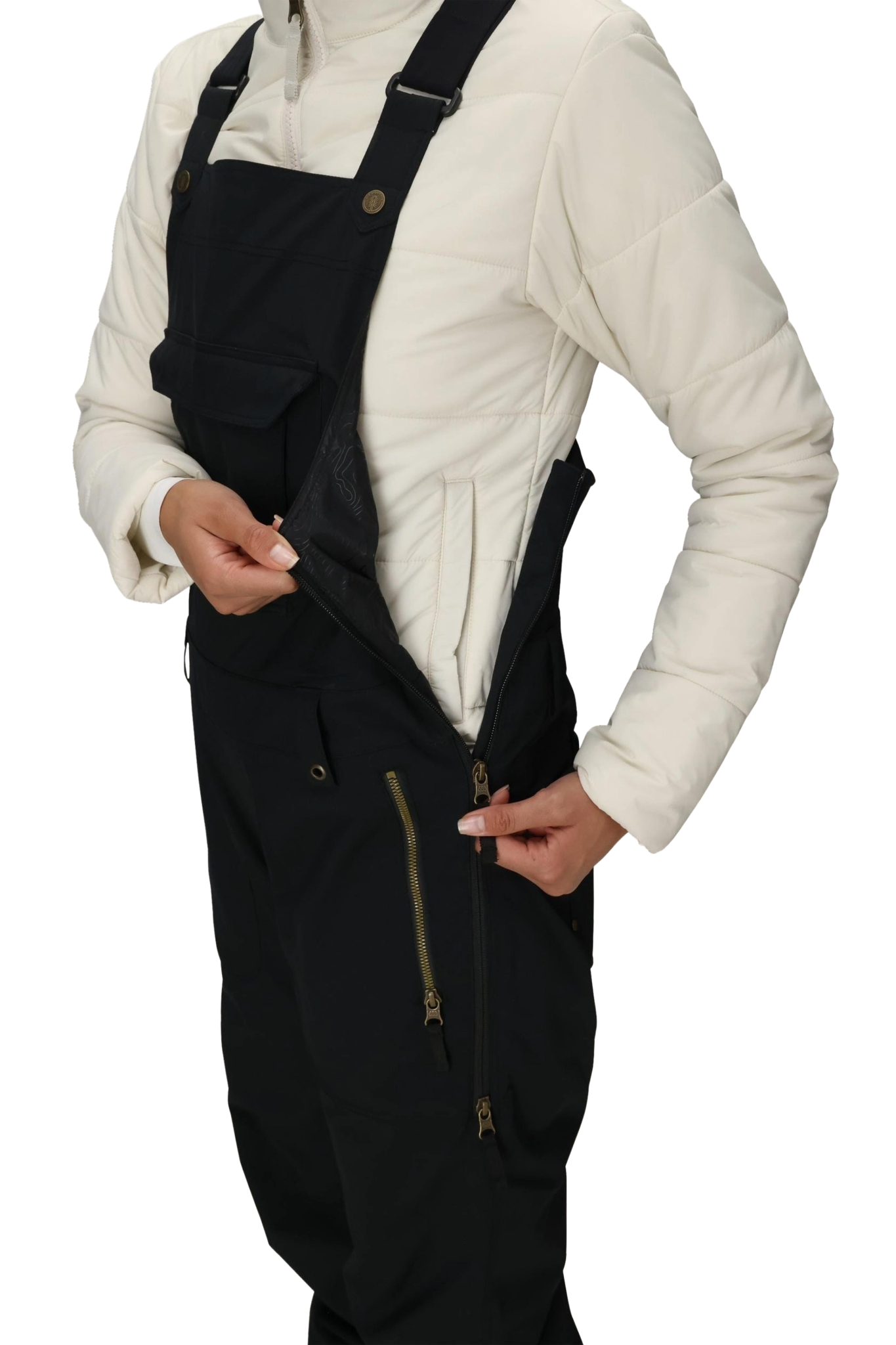 686 WOMENS BLACK MAGIC INSULATED BIB BLACK 2026 - ONE Boardshop