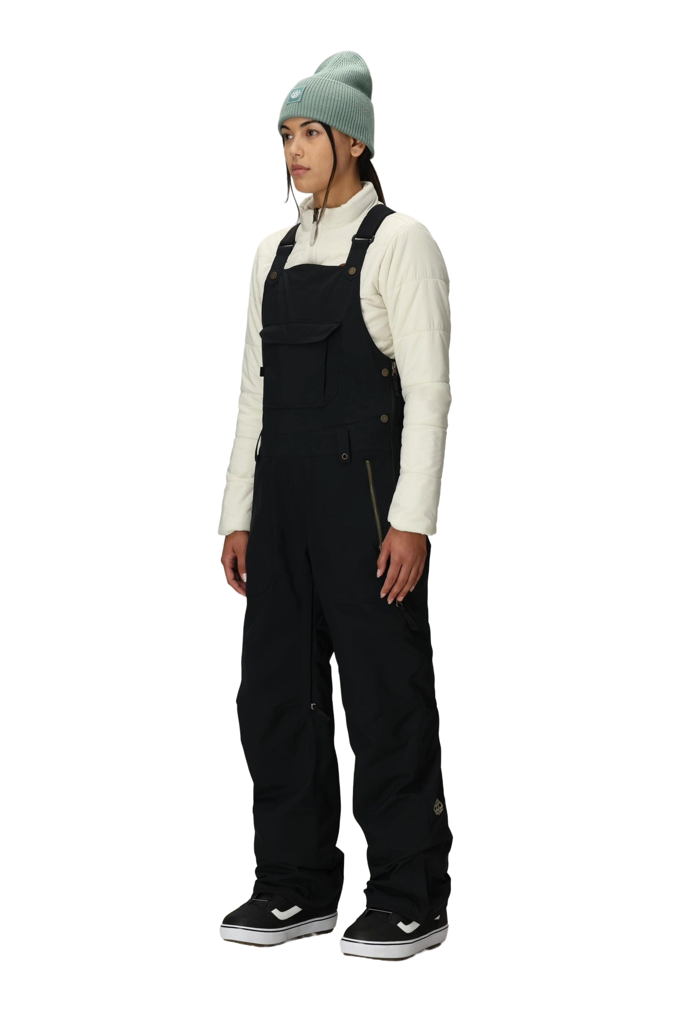 686 WOMENS BLACK MAGIC INSULATED BIB BLACK 2026 - ONE Boardshop
