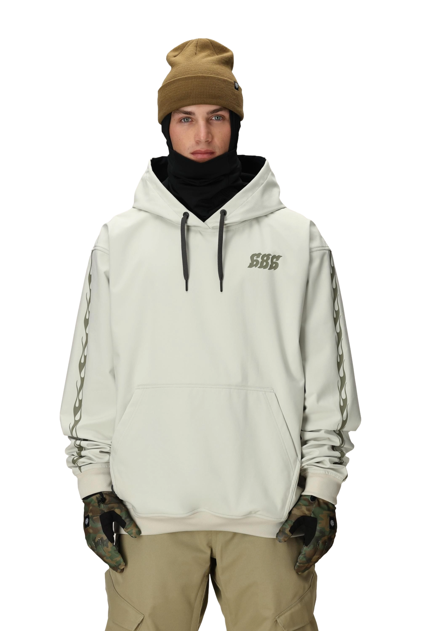686 WATERPROOF TEAM HOODY LIMESTONE 2026 - ONE Boardshop