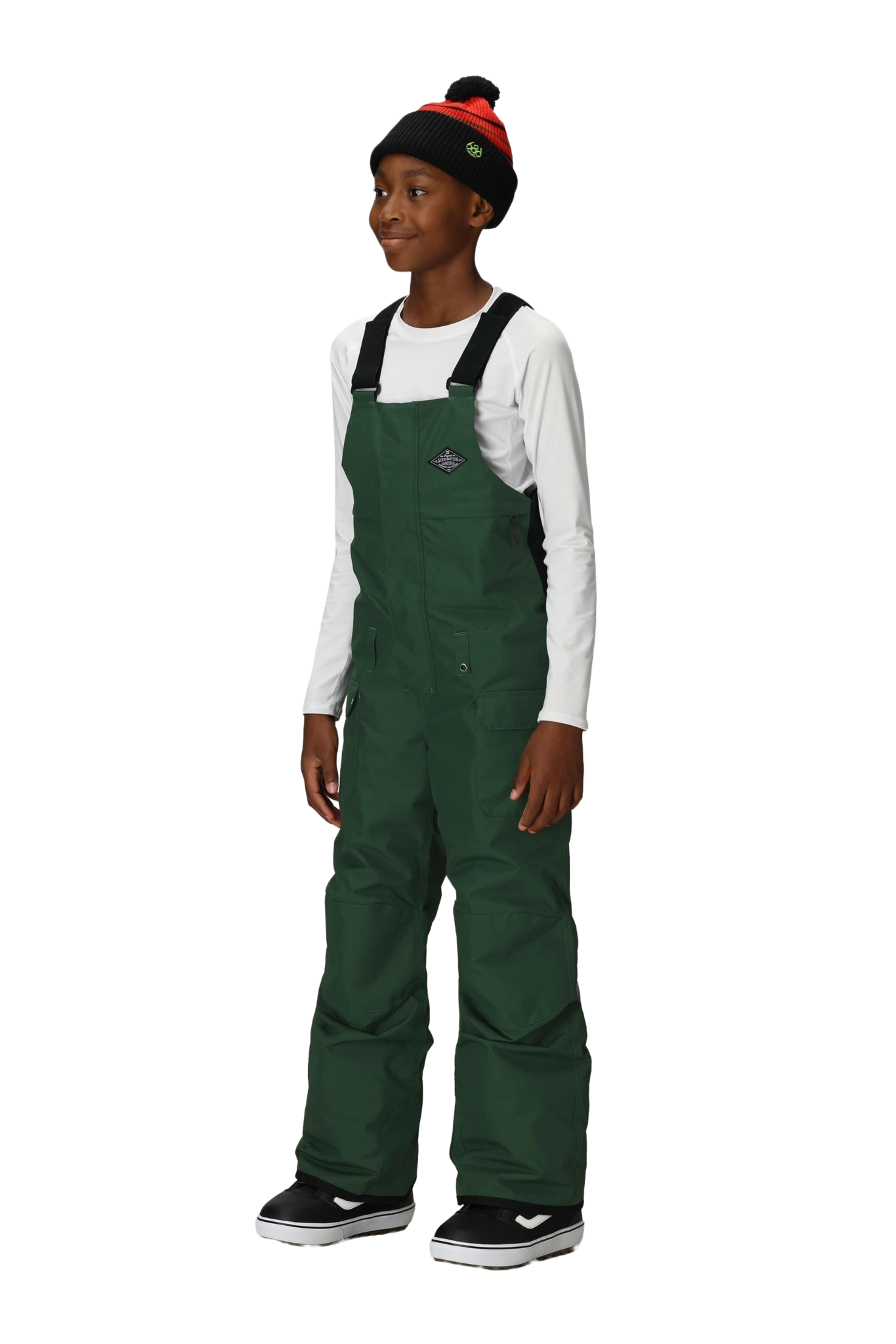 686 BOYS FRONTIER INSULATED BIB MOSS GREEN 2026 - ONE Boardshop