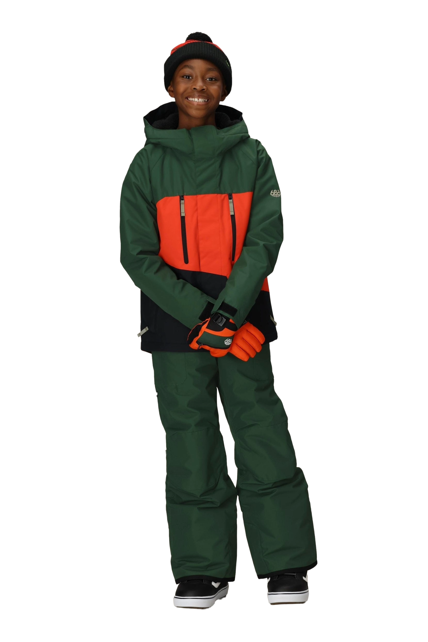 686 BOYS FRONTIER INSULATED BIB MOSS GREEN 2026 - ONE Boardshop