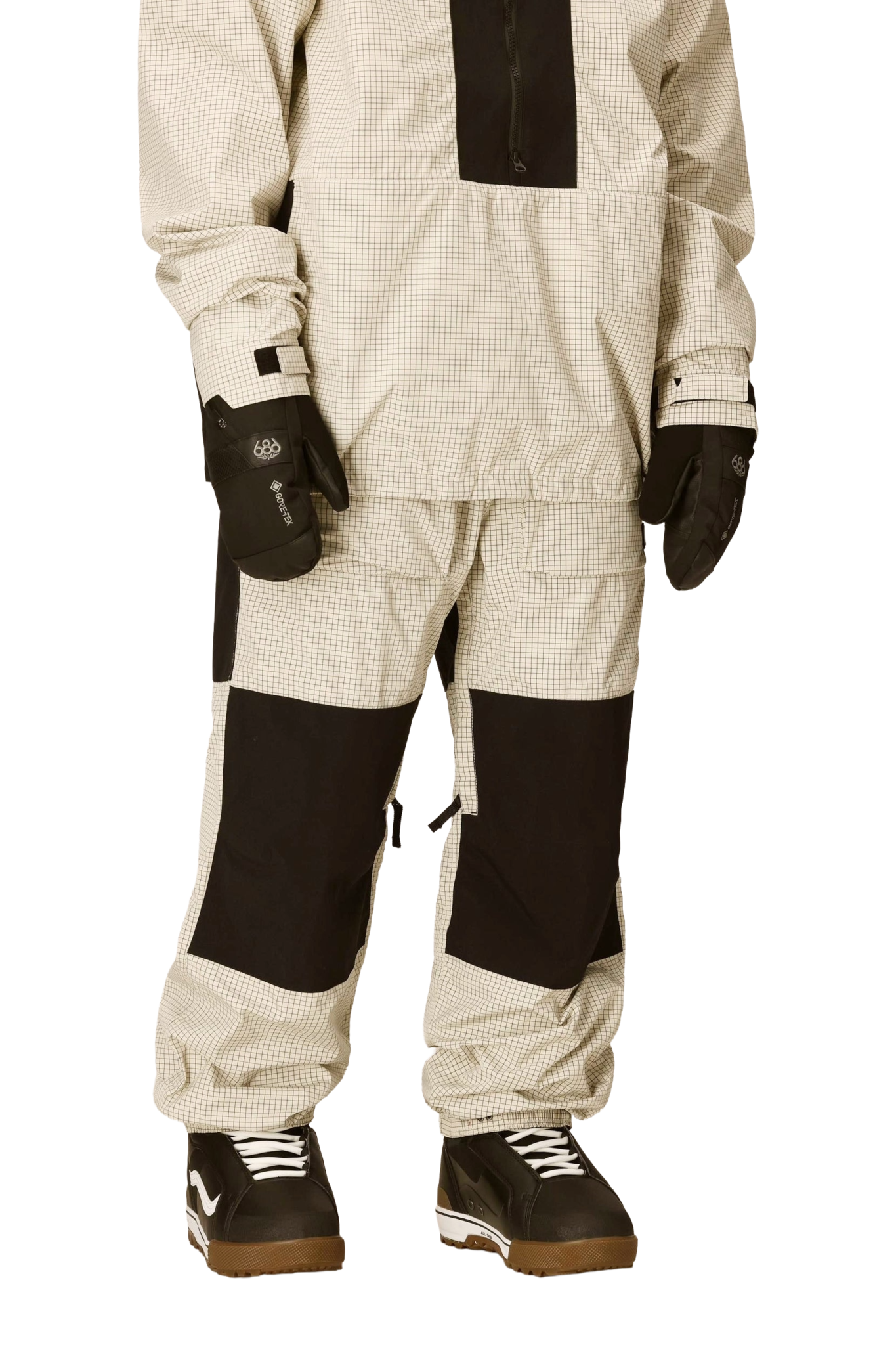 686 MENS 2.5L GHOST SNOW PANT LIMESTONE GRID 2026 - ONE Boardshop