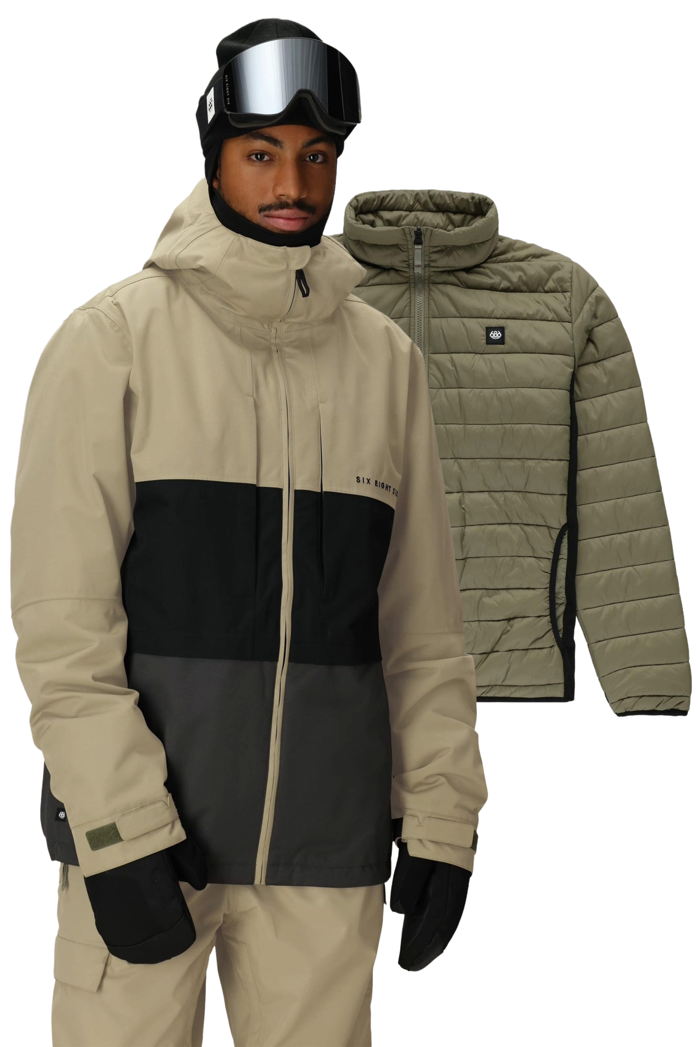 686 SMARTY 3-IN-1 FORM JACKET SAGE COLORBLOCK 2026 - ONE Boardshop