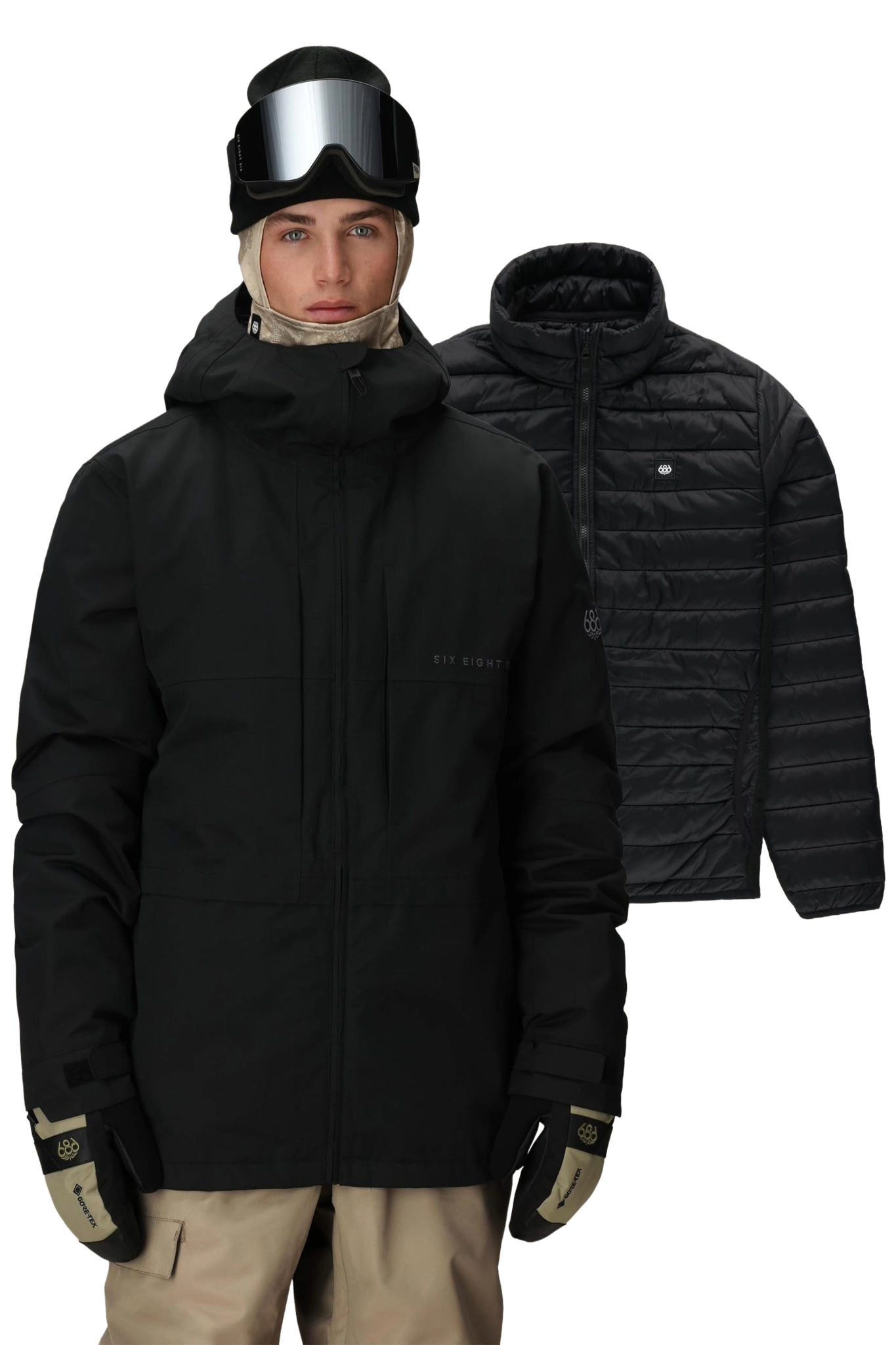 686 SMARTY 3-IN-1 FORM JACKET BLACK 2026 - ONE Boardshop