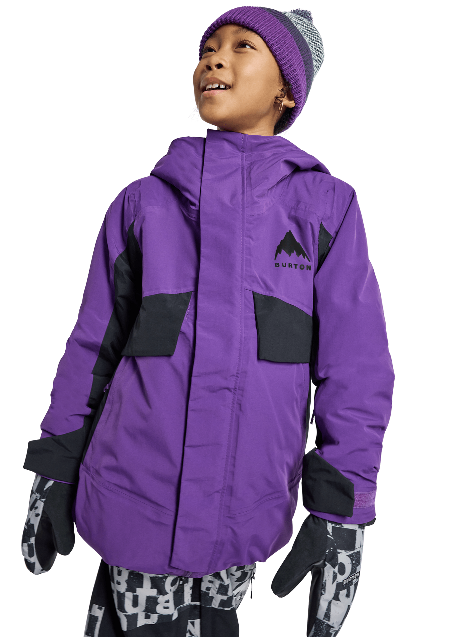 BURTON KIDS ASCUTNEY 2L JACKET IMPERIAL PURPLE/TRUE BLACK 2026 - ONE ...