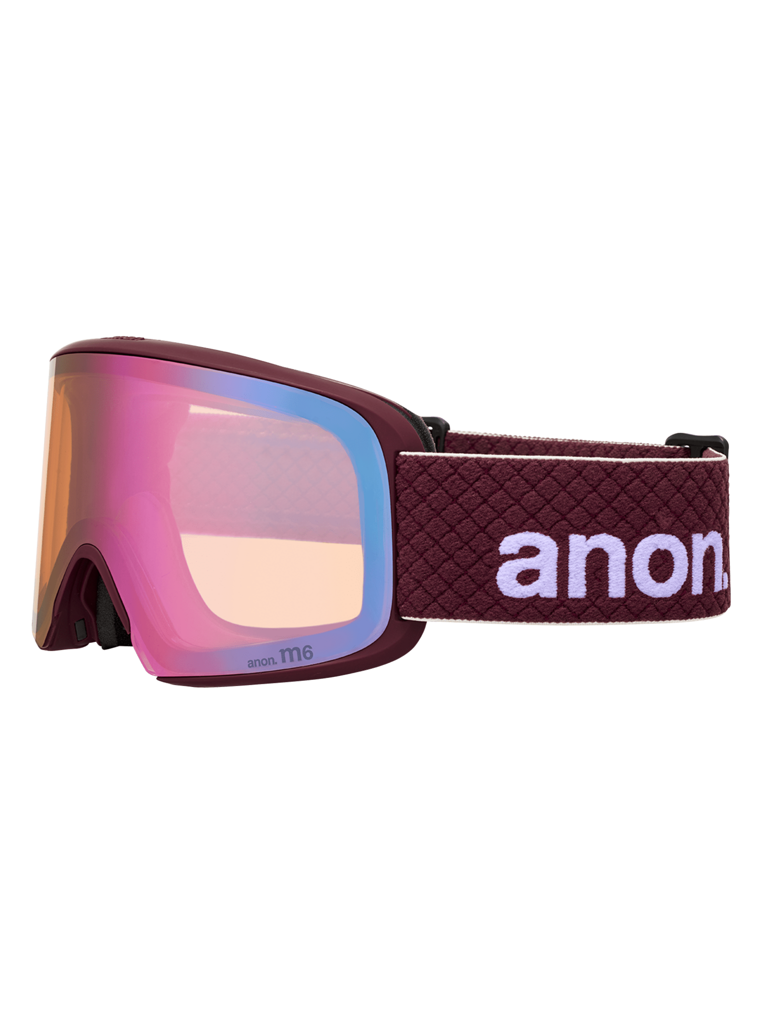 ANON M6 GOGGLE DEEP CHERRY w/ CLOUDY PINK + VARIABLE BLUE + MFI 2026 ...