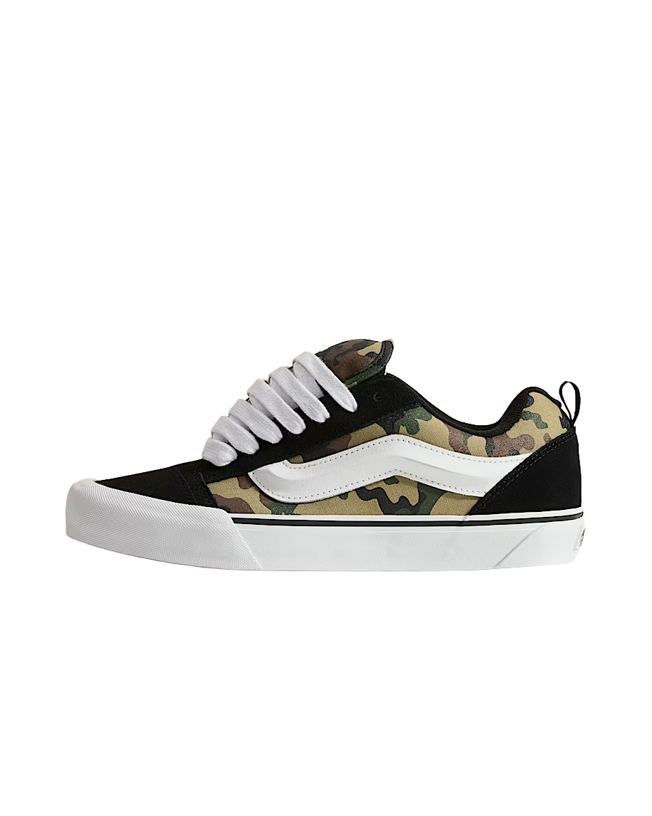 VANS MENS KNU SKOOL SHOES (YJ7) CAMO BLACK/GREEN - ONE Boardshop