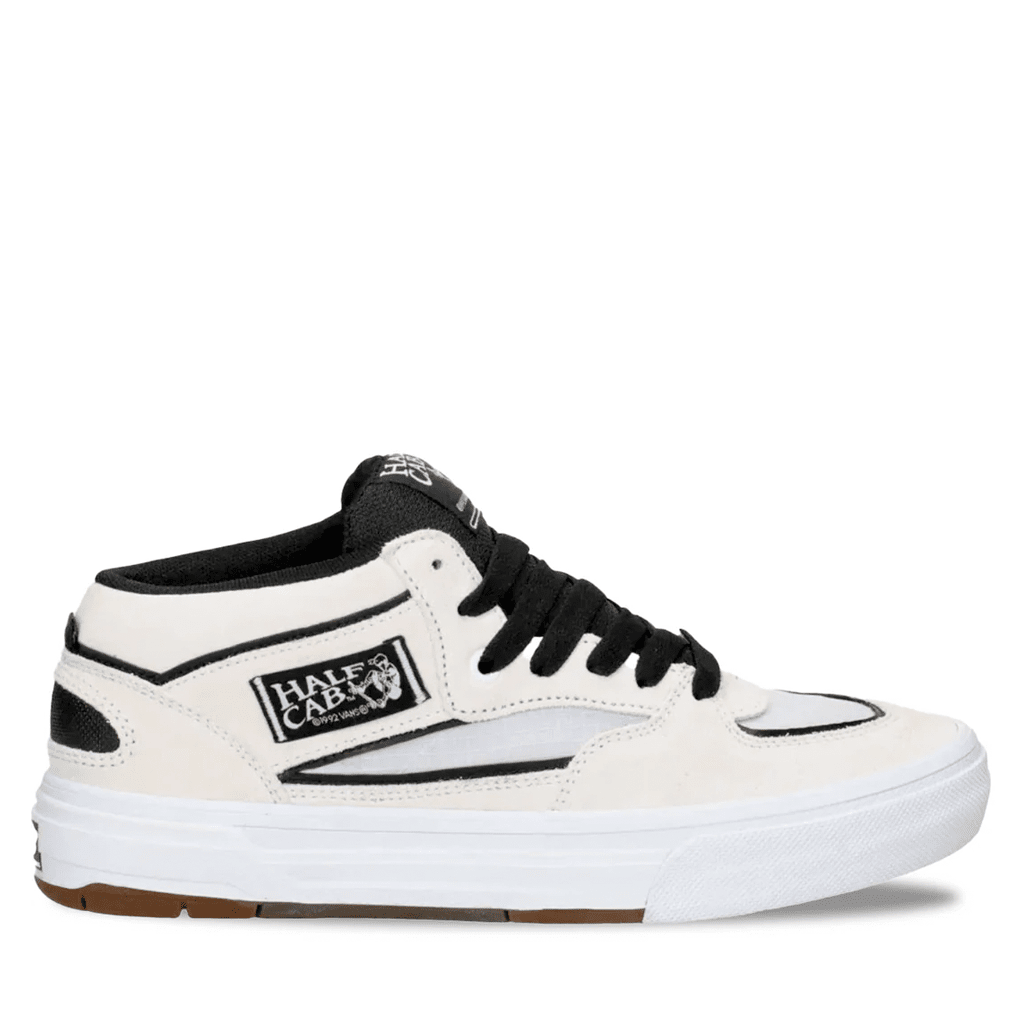 VANS MENS SKATE HALF CAB WAFFLECUP SHOES (YB2) WHITE/BLACK - ONE Boardshop