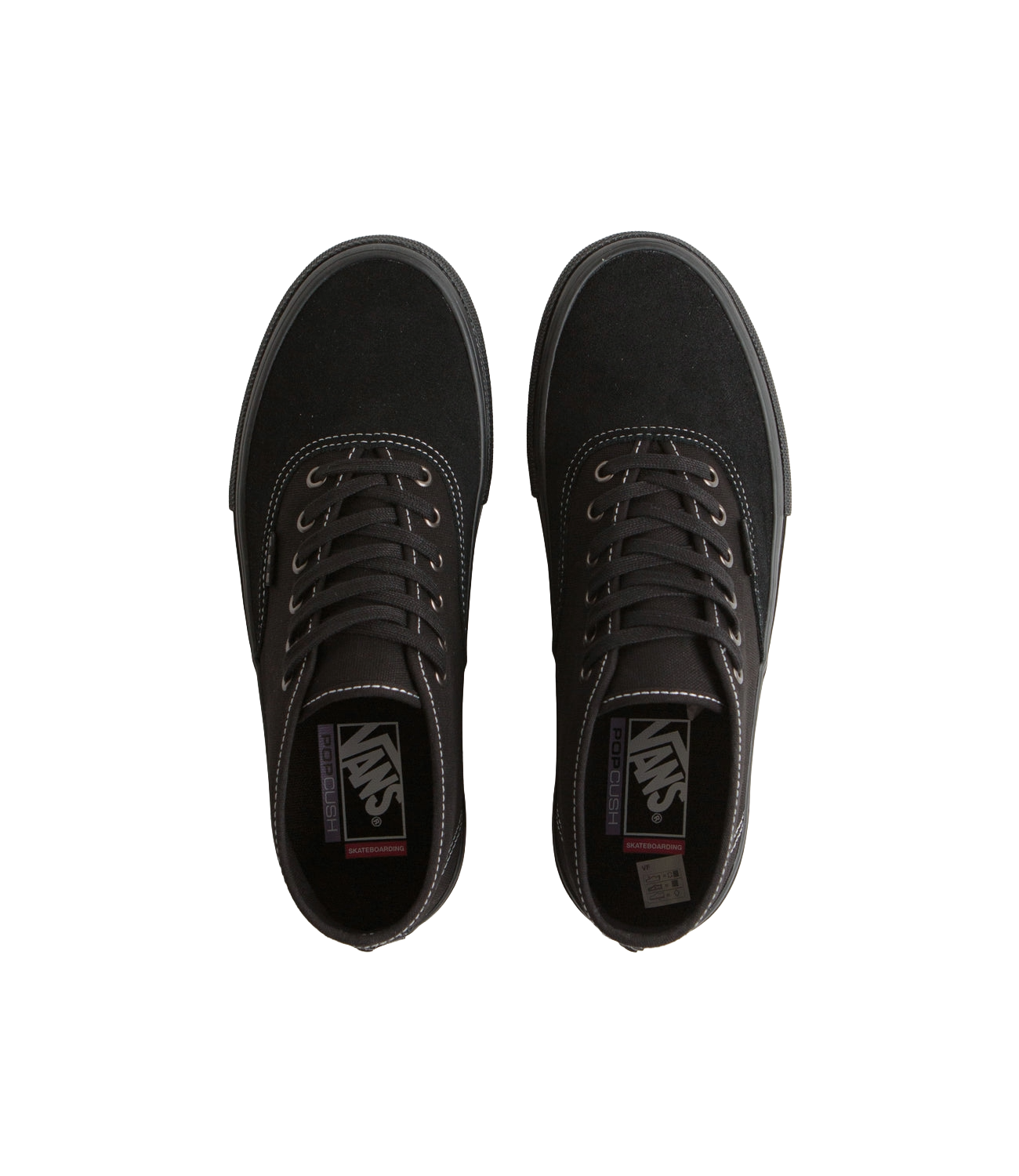 VANS MENS SKATE AUTHENTIC MID SHOES (1OJ) BLACKOUT - ONE Boardshop