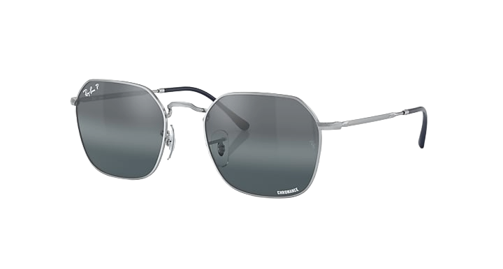 RAY-BAN JIM SUNGLASSES SILVER w/BLUE MIRROR GRADIENT - ONE Boardshop