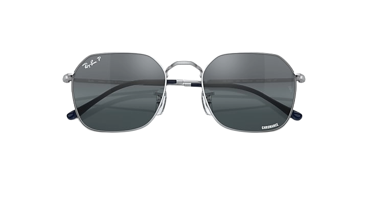 RAY-BAN JIM SUNGLASSES SILVER w/BLUE MIRROR GRADIENT - ONE Boardshop