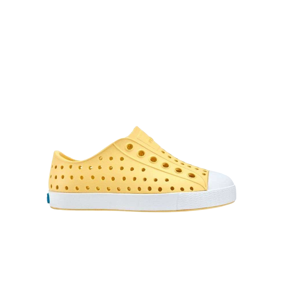 NATIVE JEFFERSON YOUTH SHOE GONE BANANAS YELLOW/SHELL WHITE - ONE Boardshop