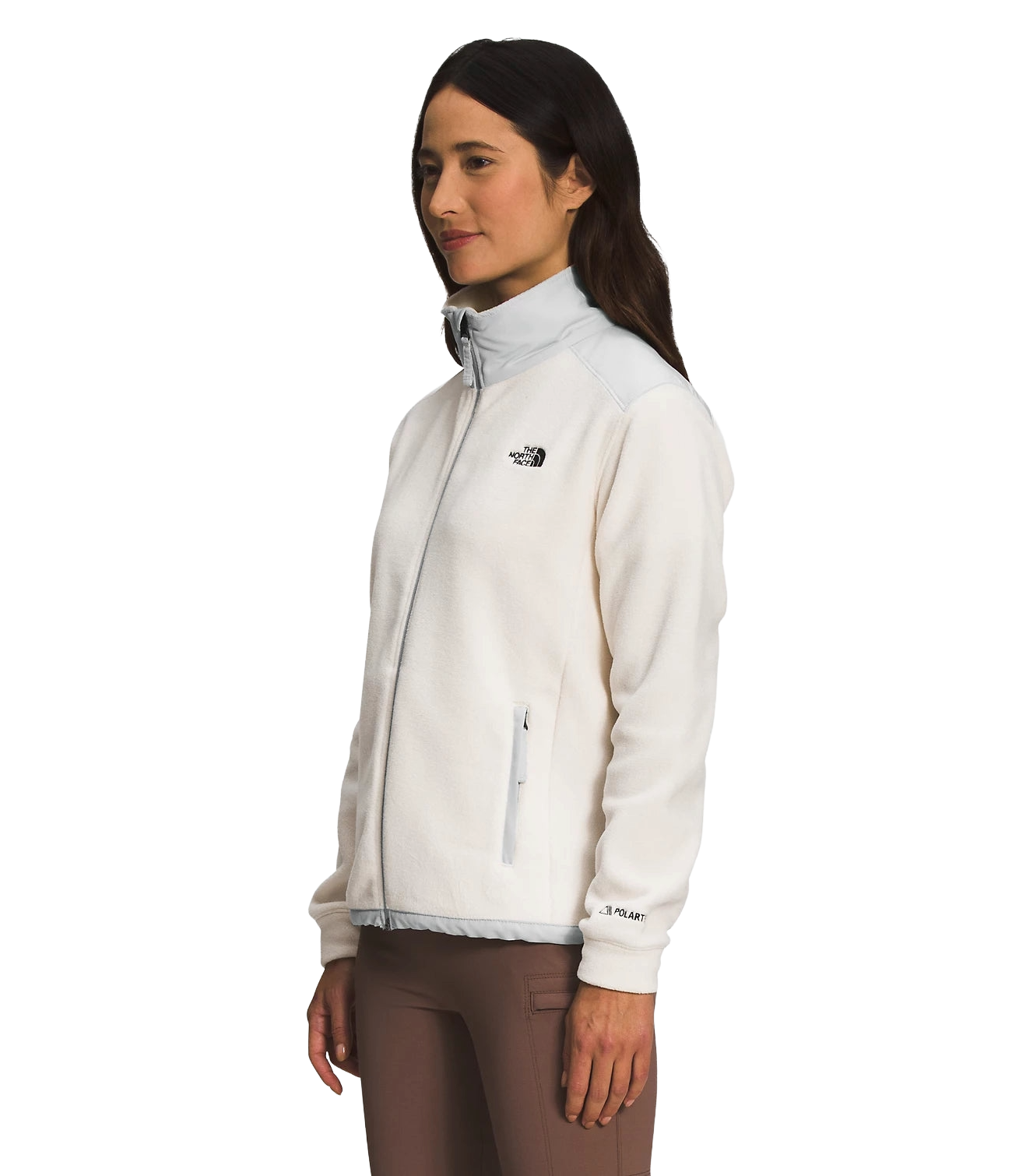 THE NORTH FACE WOMENS ALPINE 200 1/4 ZIP GARDENIA WHITE/TIN GREY 2023 ...