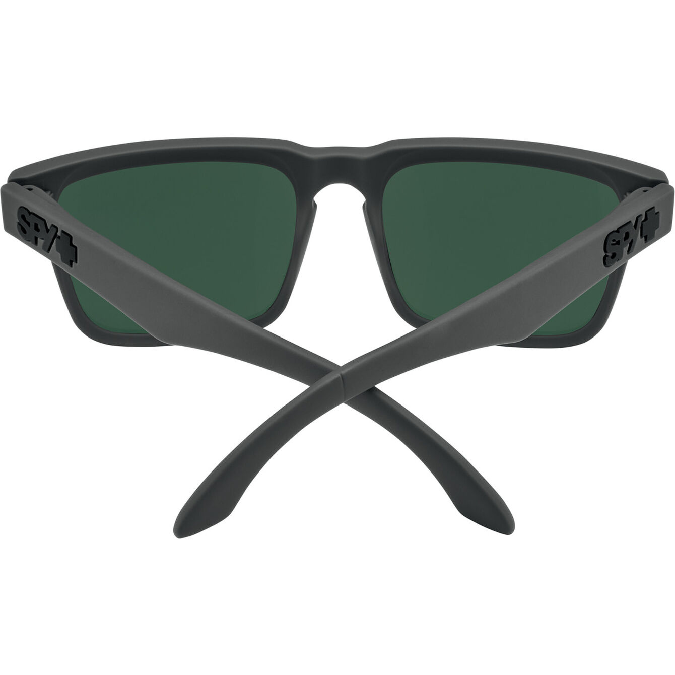 SPY HELM SOFT MATTE DARK GRAY SUNGLASSES w/ HAPPY GREY GREEN POLAR LIG - ONE Boardshop