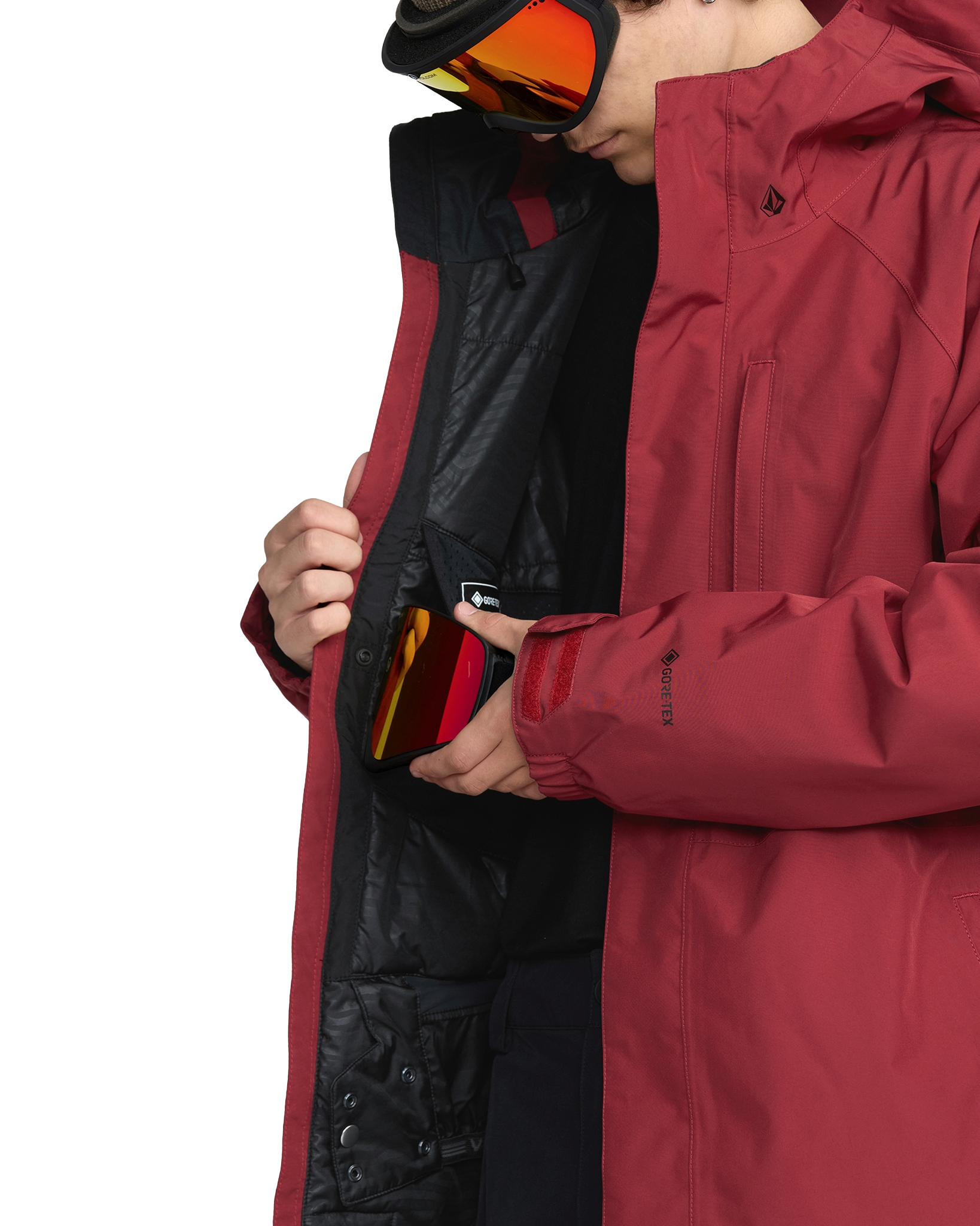 VOLCOM DUA INSULATED GORE-TEX JACKET BURNT RED 2026 - ONE Boardshop