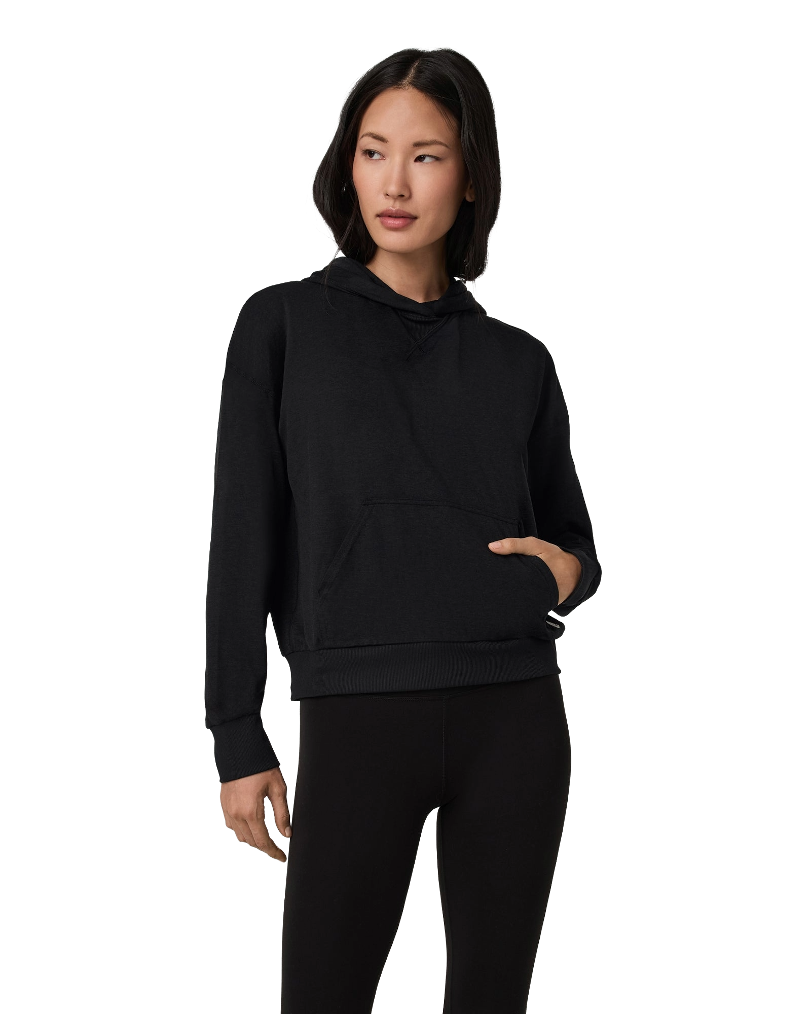 VUORI WOMENS HALO MODERN PO HOODIE HEATHER BLACK - ONE Boardshop