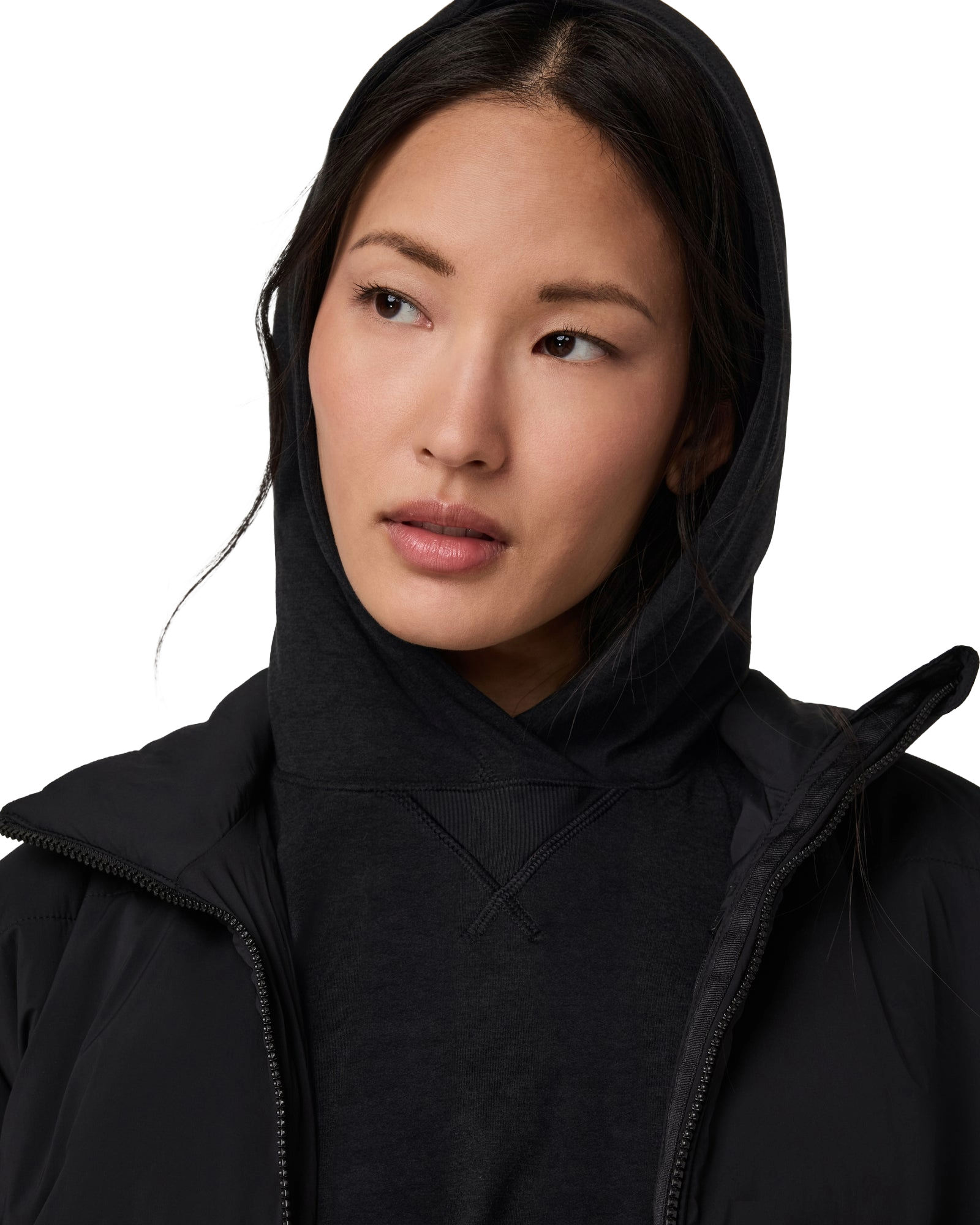 VUORI WOMENS HALO MODERN PO HOODIE HEATHER BLACK - ONE Boardshop