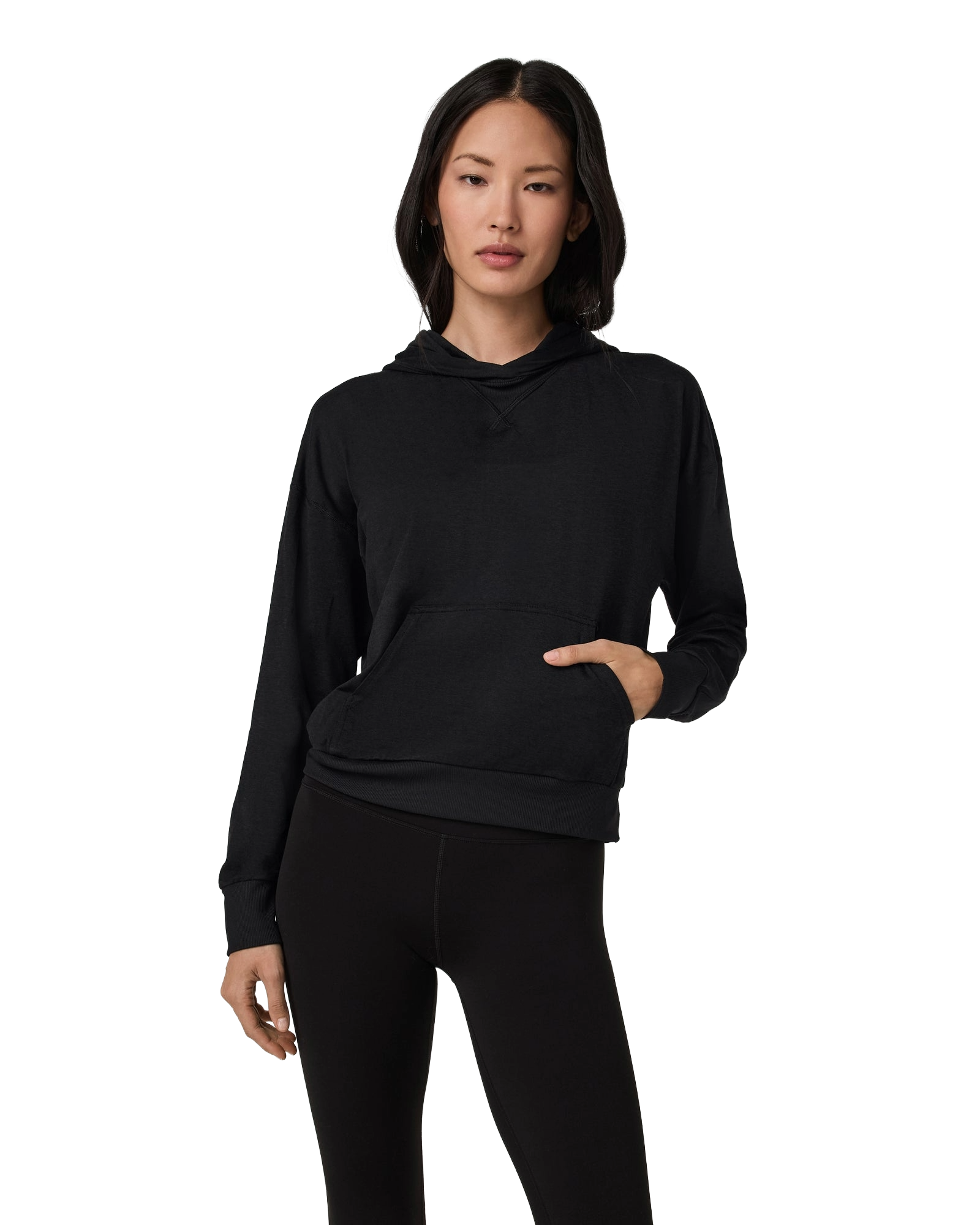 VUORI WOMENS HALO MODERN PO HOODIE HEATHER BLACK - ONE Boardshop
