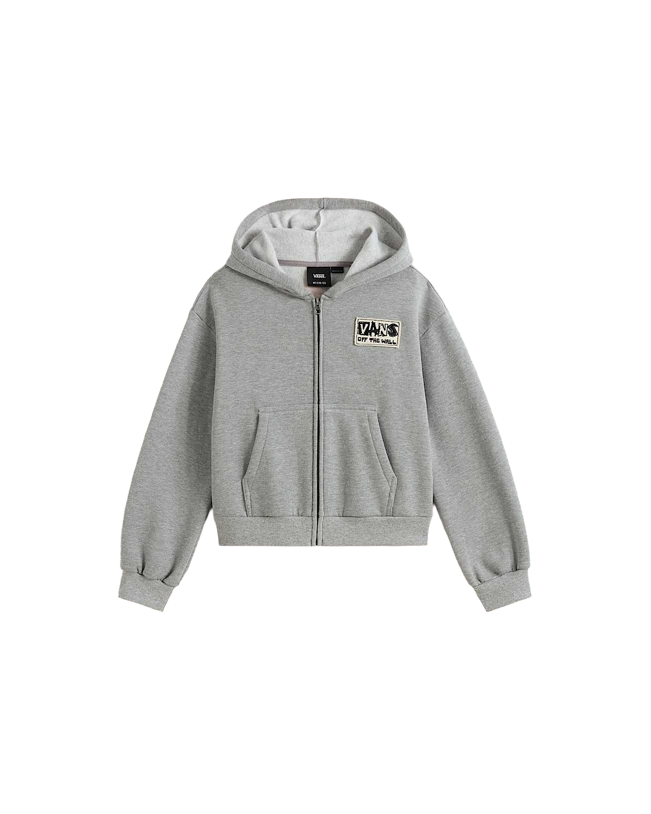 VANS BOYS VAN-ARCHY LABEL ZIP HOODIE (02F) CEMENT - ONE Boardshop