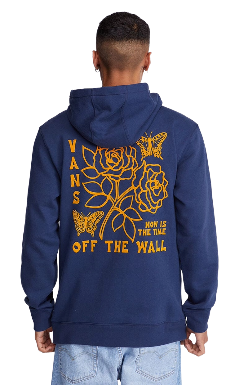 VANS MENS ROSES AND BUTTERFLIES PULLOVER HOODIE - ONE Boardshop