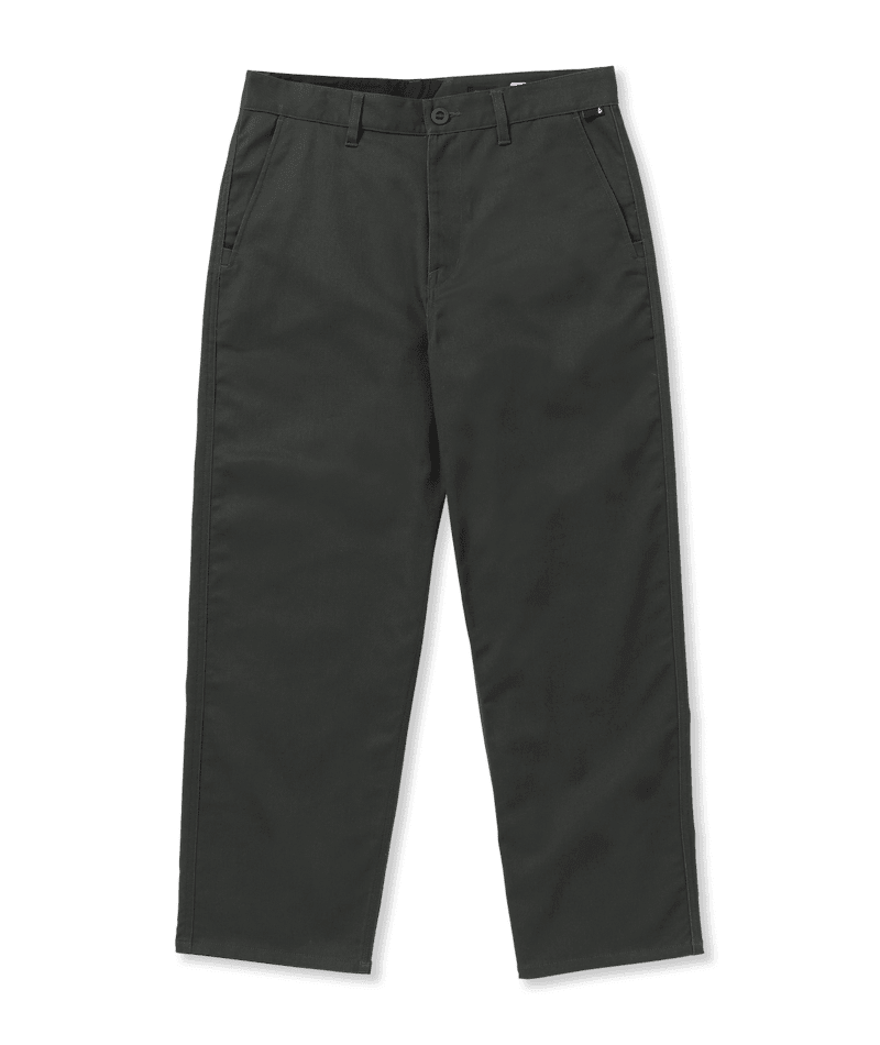 VOLCOM MENS BILLOW TWILL PANTS (ASB) ASPHALT BLACK - ONE Boardshop