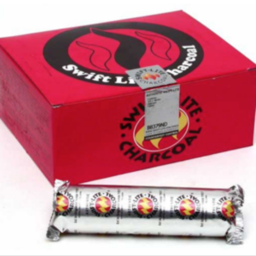 Charcoal (Swift Quick Lite) Disks Tablets Briquettes Rounds - 10 Piece ...