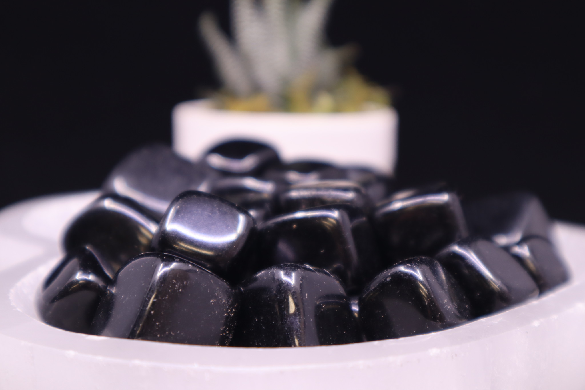 Black Obsidian Cube 1" - Awakenings