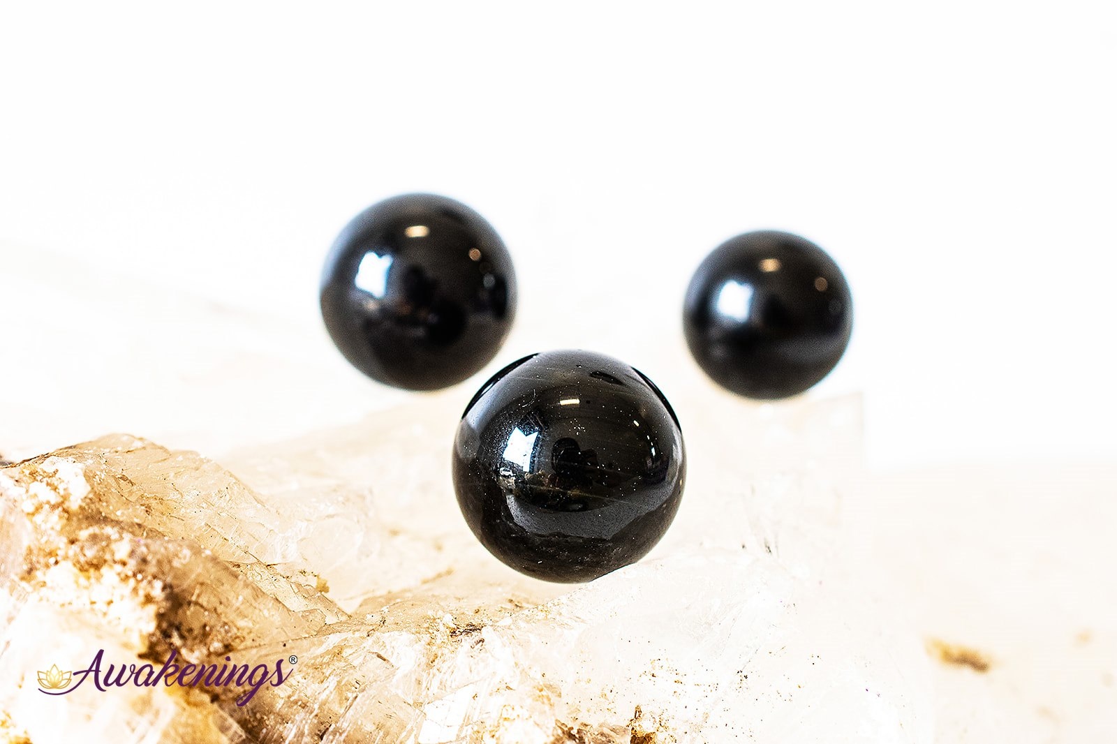 Black Obsidian Sphere Orb-15-20mm - Awakenings