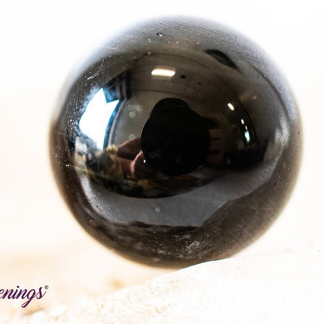 Black Obsidian Sphere Orb-15-20mm - Awakenings
