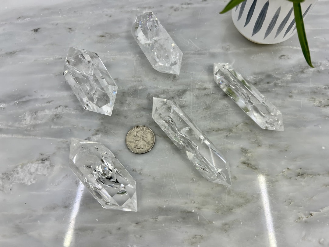 Clear Quartz Double Terminated DT Points- Large (3-4") - Awakenings