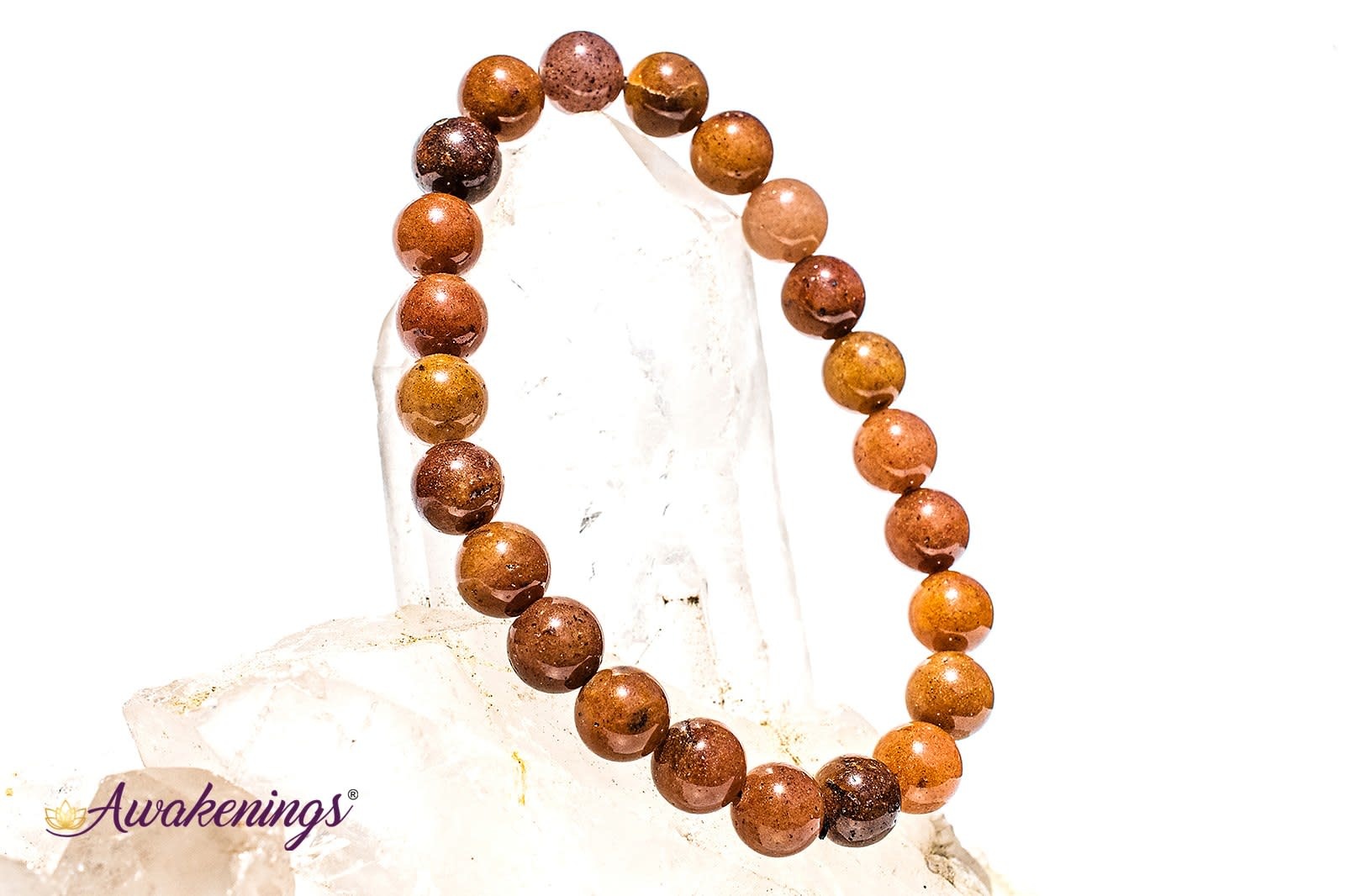 Purple Aventurine Gemstone Bracelet 8mm - Awakenings