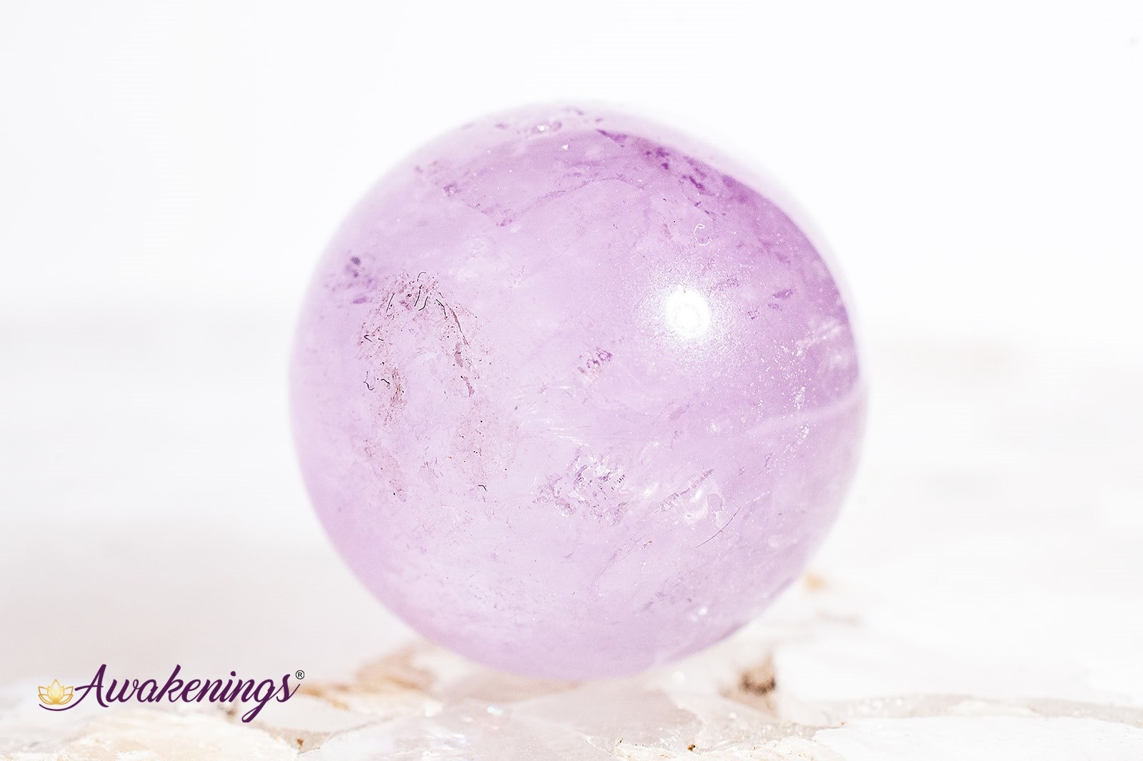 Light Lilac Amethyst Sphere Orb - 20-25mm - Awakenings